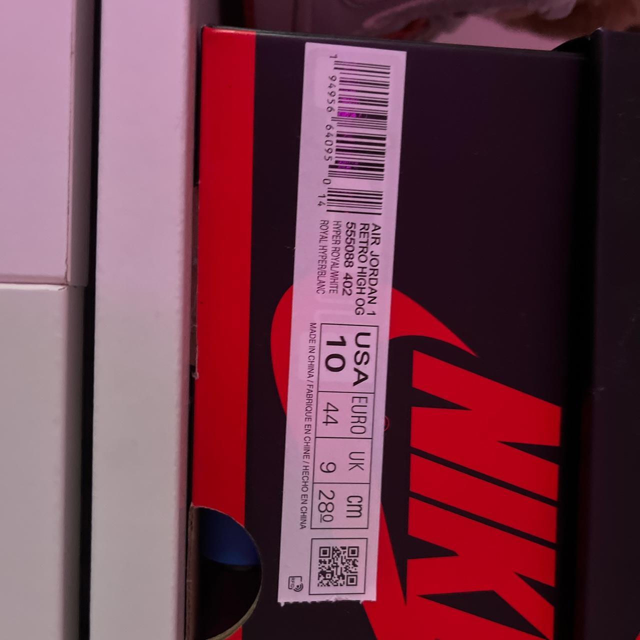 Hyper Royal Jordan 1s only comes with blue... - Depop