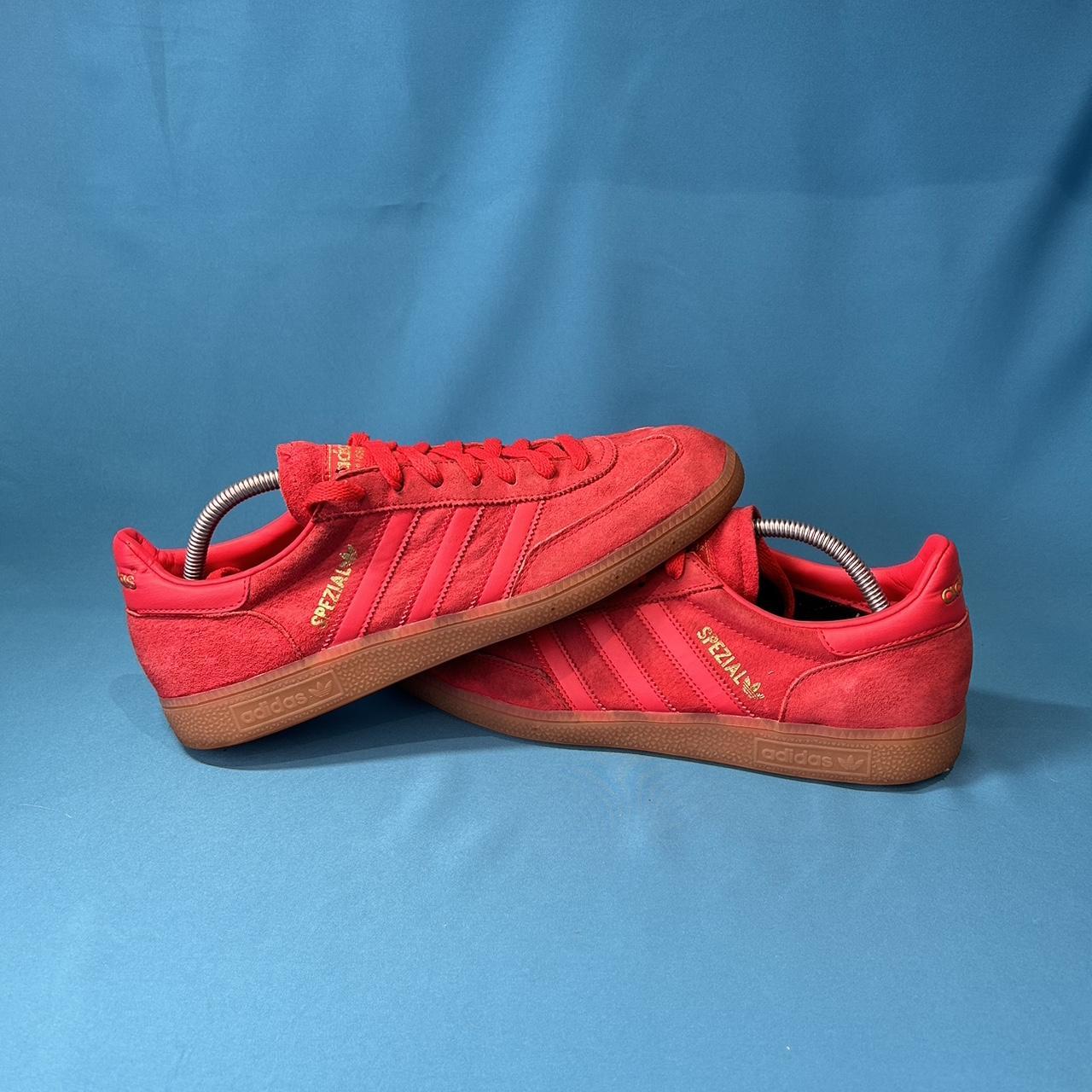 Adidas spezial red (gum soles) shoes are used but in... - Depop