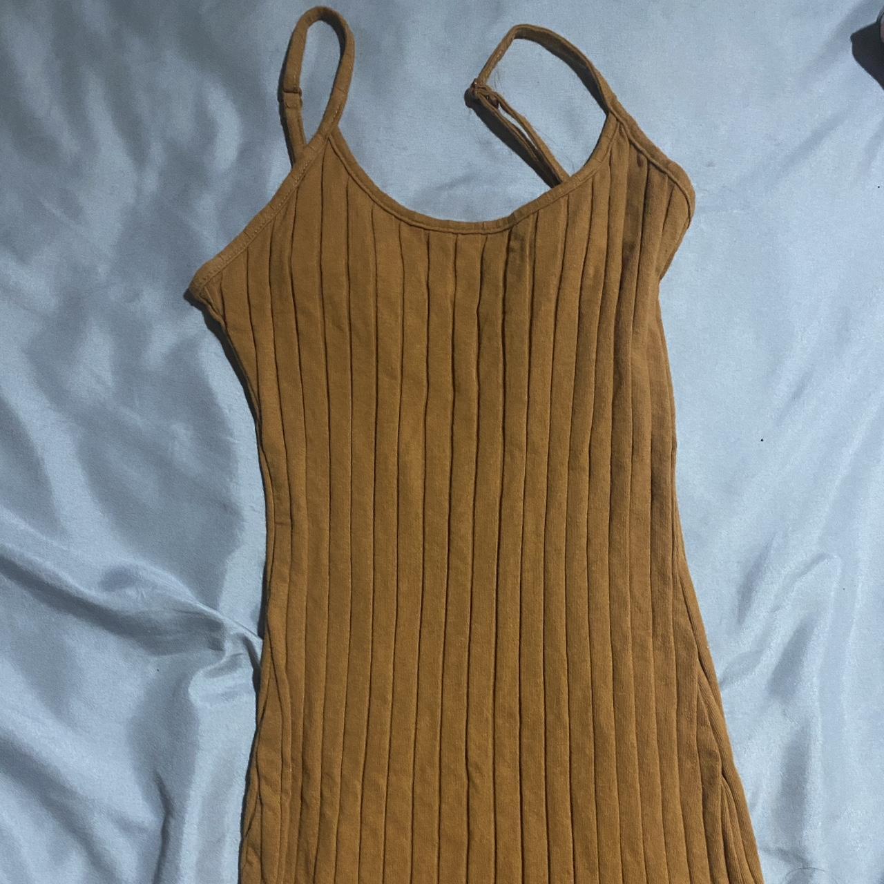 depop payments only ☀️ really cute brown dress with... - Depop
