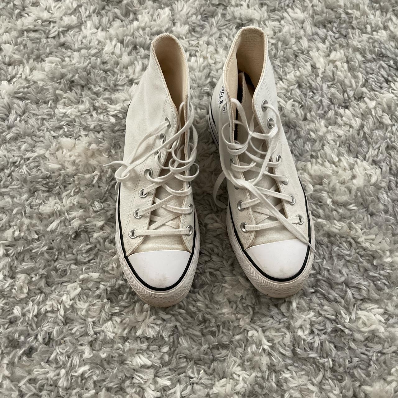 Converse Women's White Trainers | Depop
