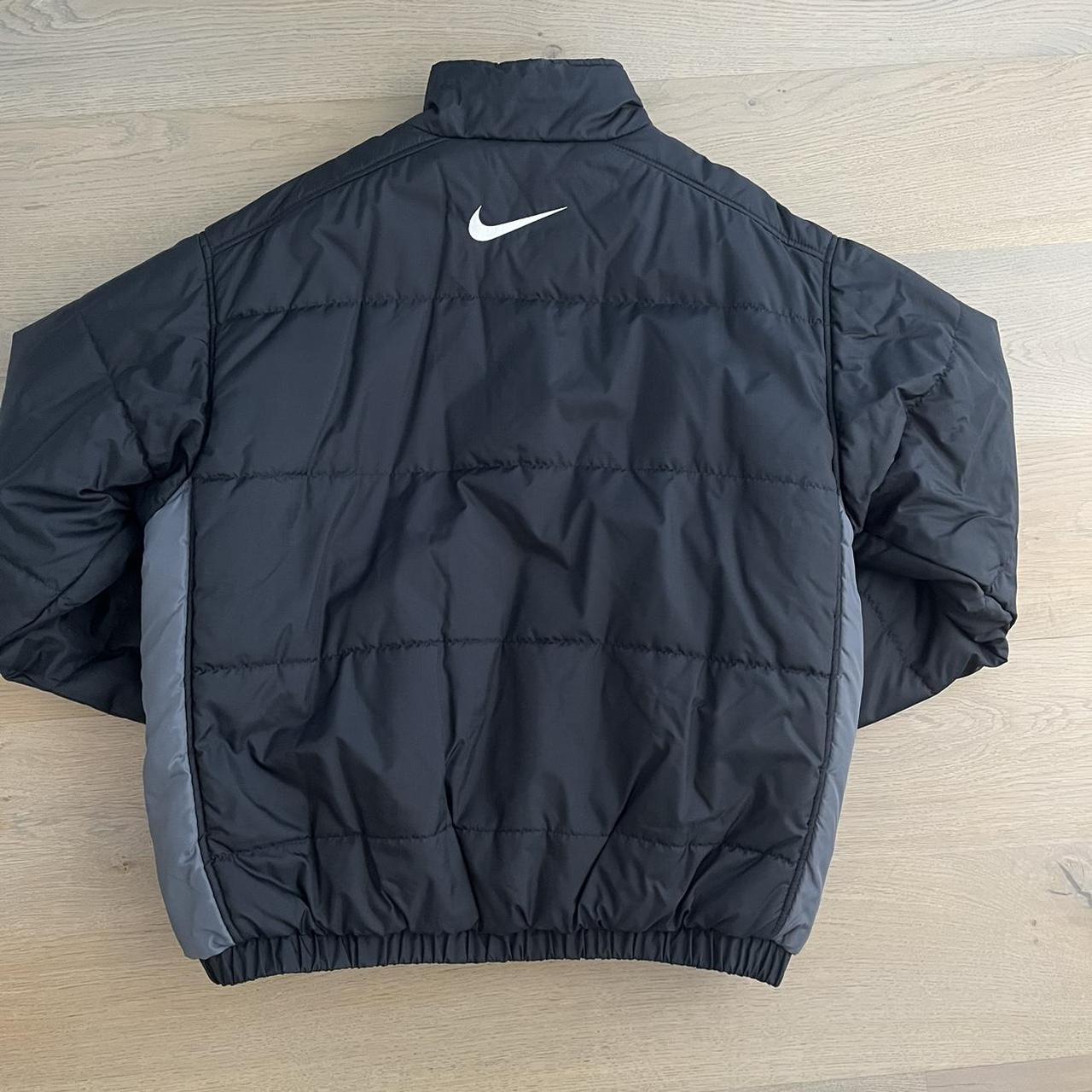 Reversible Nike puffer jacket single small swoosh... - Depop