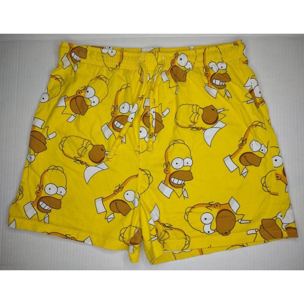 The Simpsons Homer Boxers Pajama Lounge Shorts Men's... | Depop