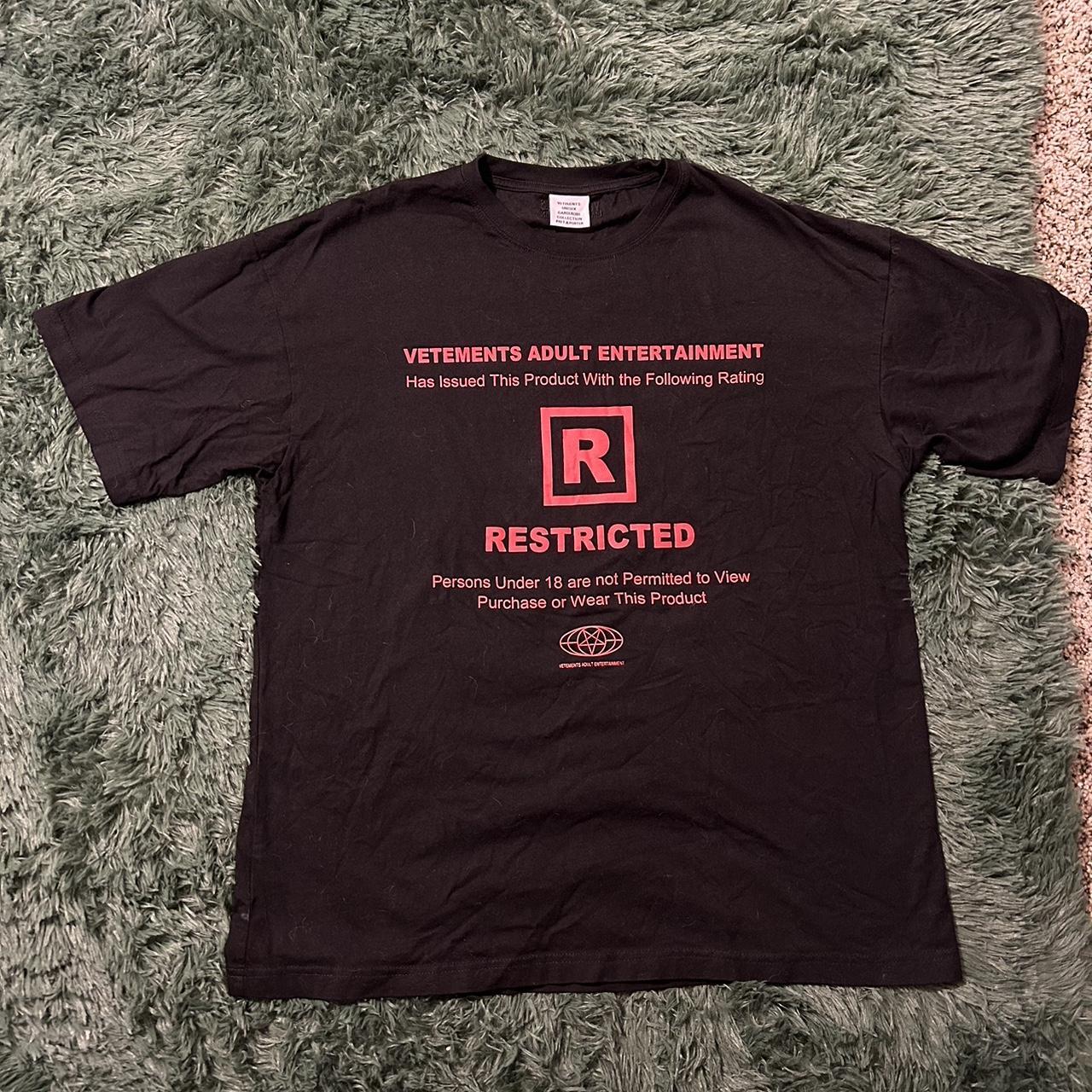 Vetements restricted T-shirt - Depop