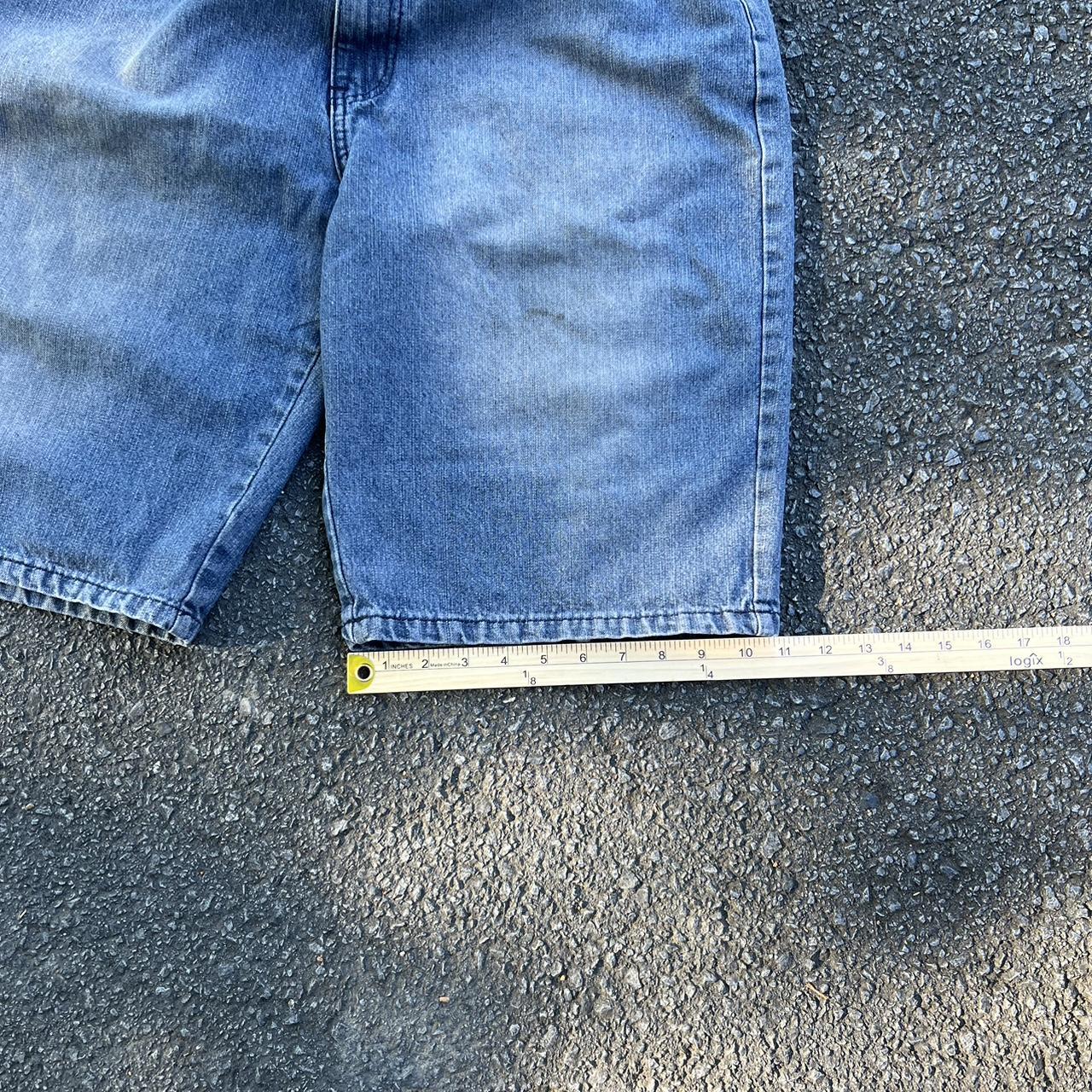 Y2K Swiss cross jorts🔥 Measurements in... - Depop