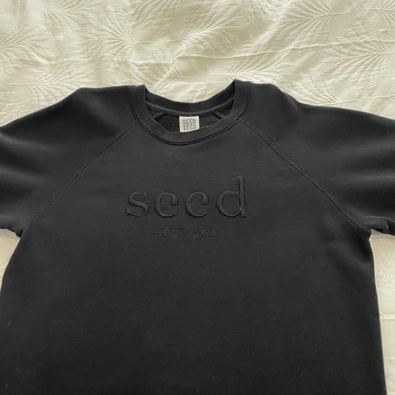 Seed core essential sweat in black Size: 12 Worn a... - Depop