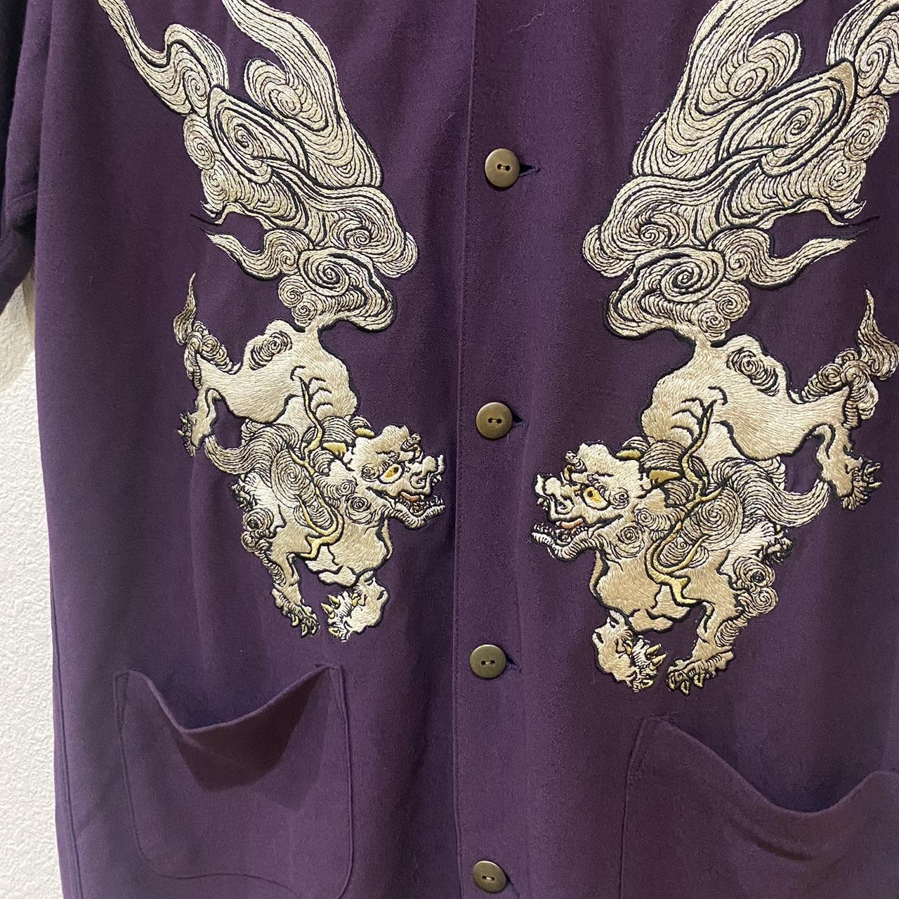 Beauty:Beast Dragon Button Up tagged medium very... - Depop