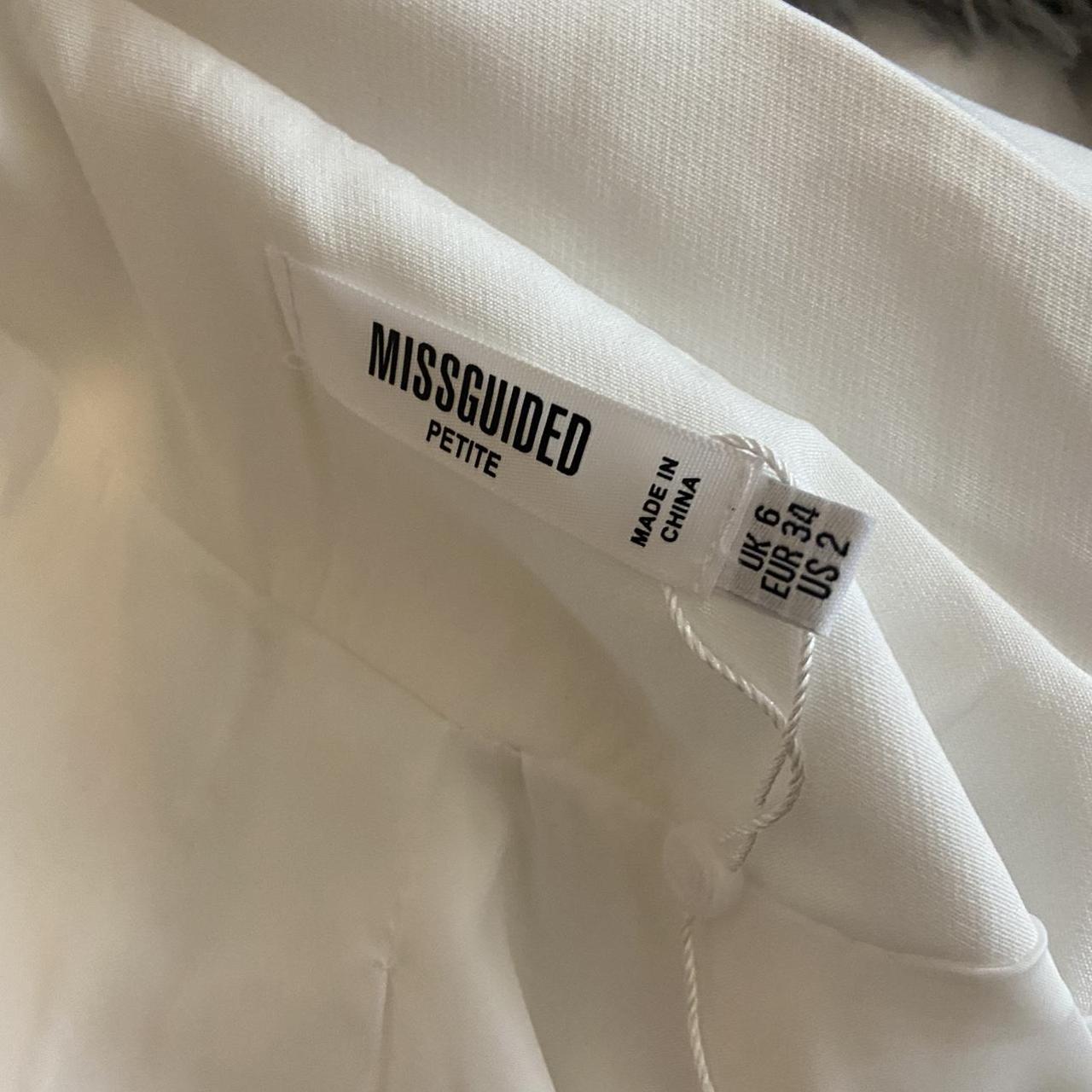 white blazer from missguided Size 6 petite however... - Depop