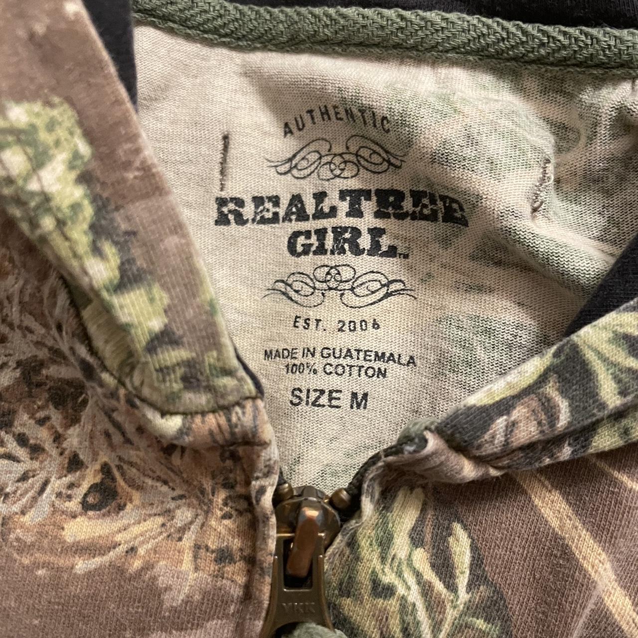 2000s authentic realtree girl camo zipup hoodie the... - Depop