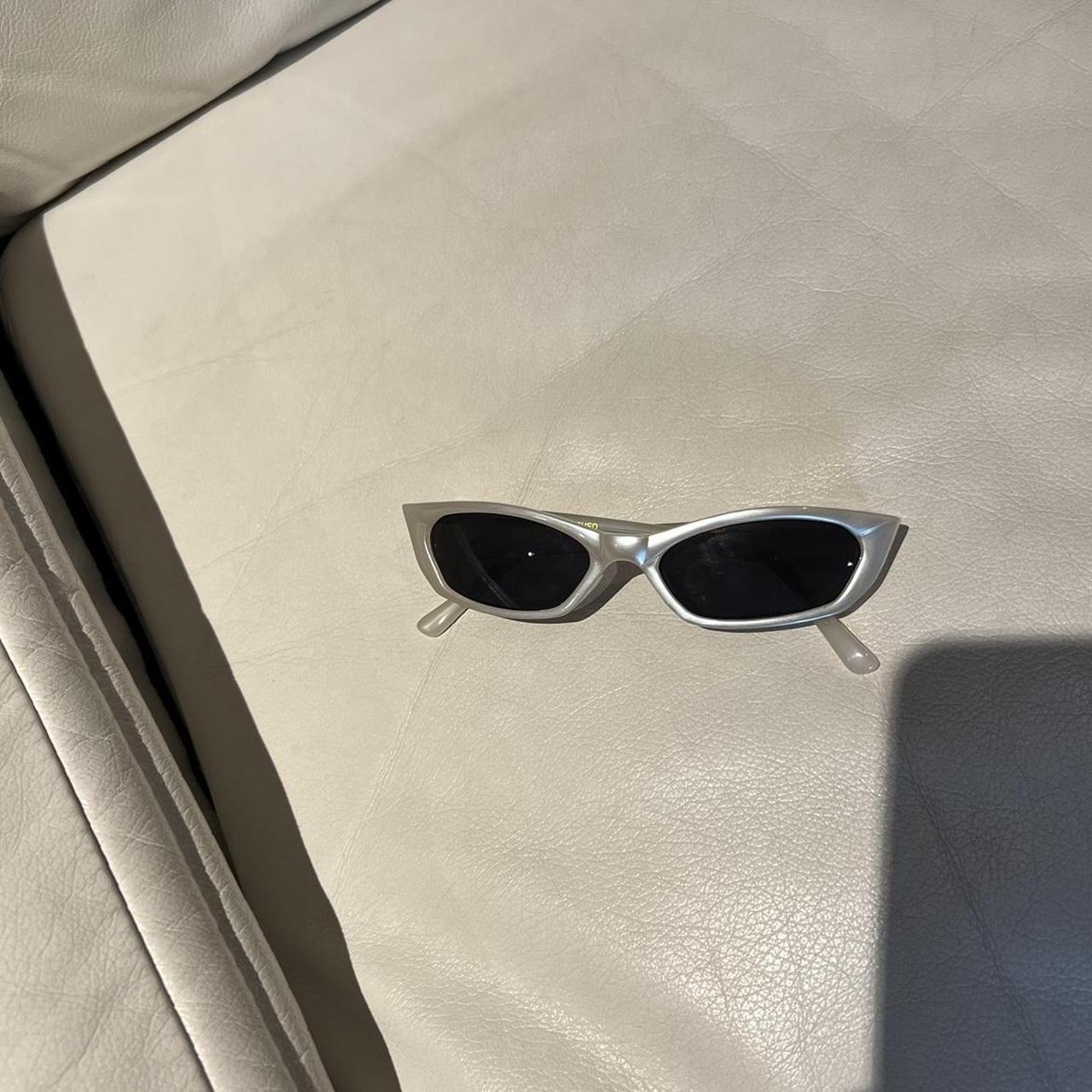 Silver Frame Sunglasses Mint Condition Depop
