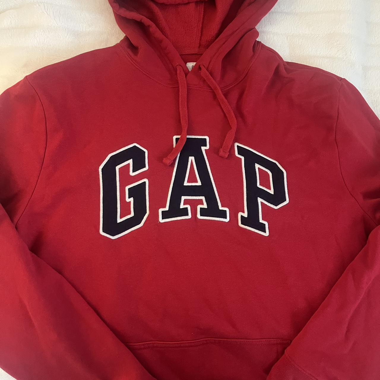 size large red gap hoodie | Depop