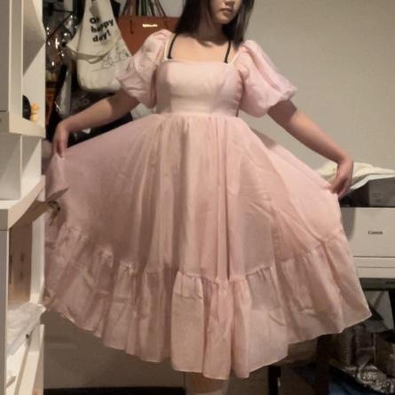 jing us pink dress / bought this for an event like... - Depop