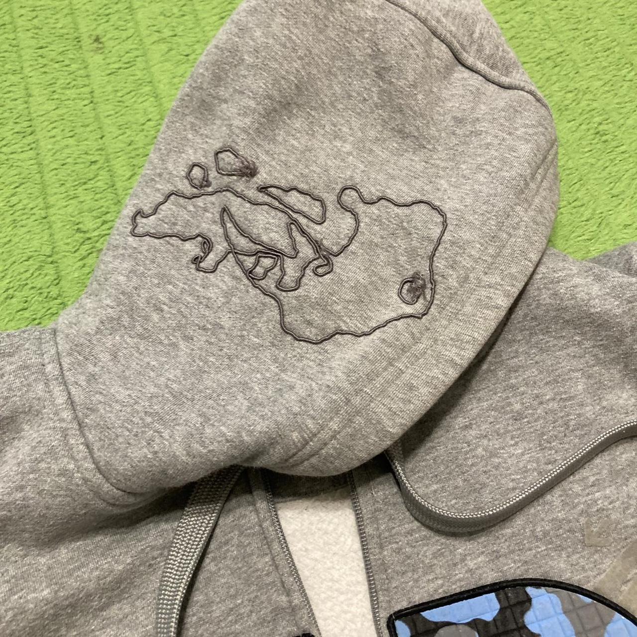 Ecko Unltd. Men's Grey and Blue Hoodie | Depop