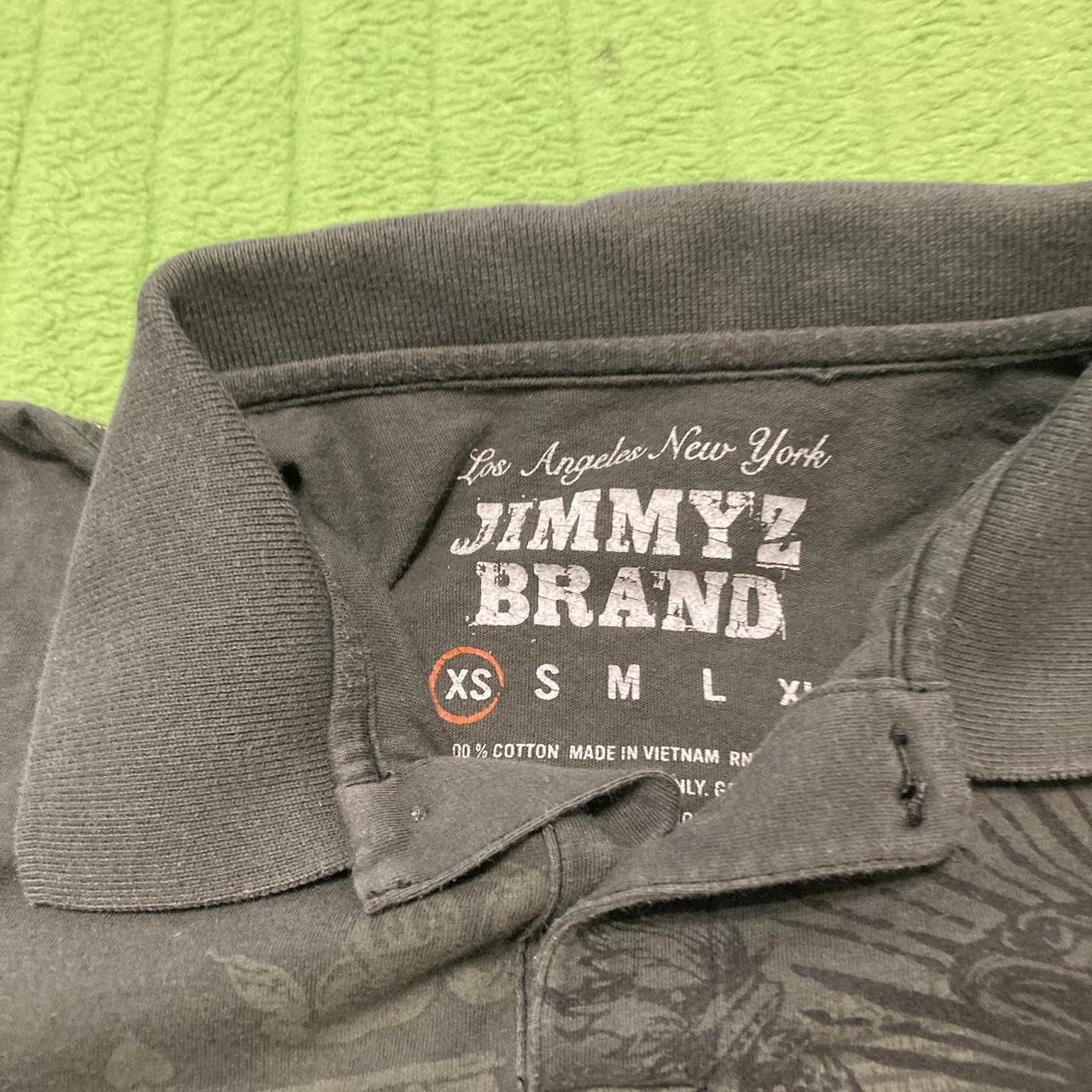 Cyber Y2k Jimmy brand winged short sleeve button up... - Depop