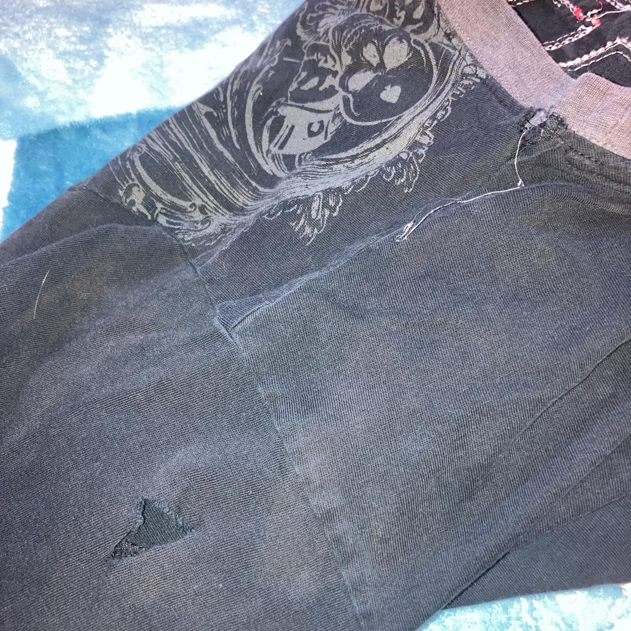 Cyber Y2k Southpole skull graphic tee shirt *has... - Depop