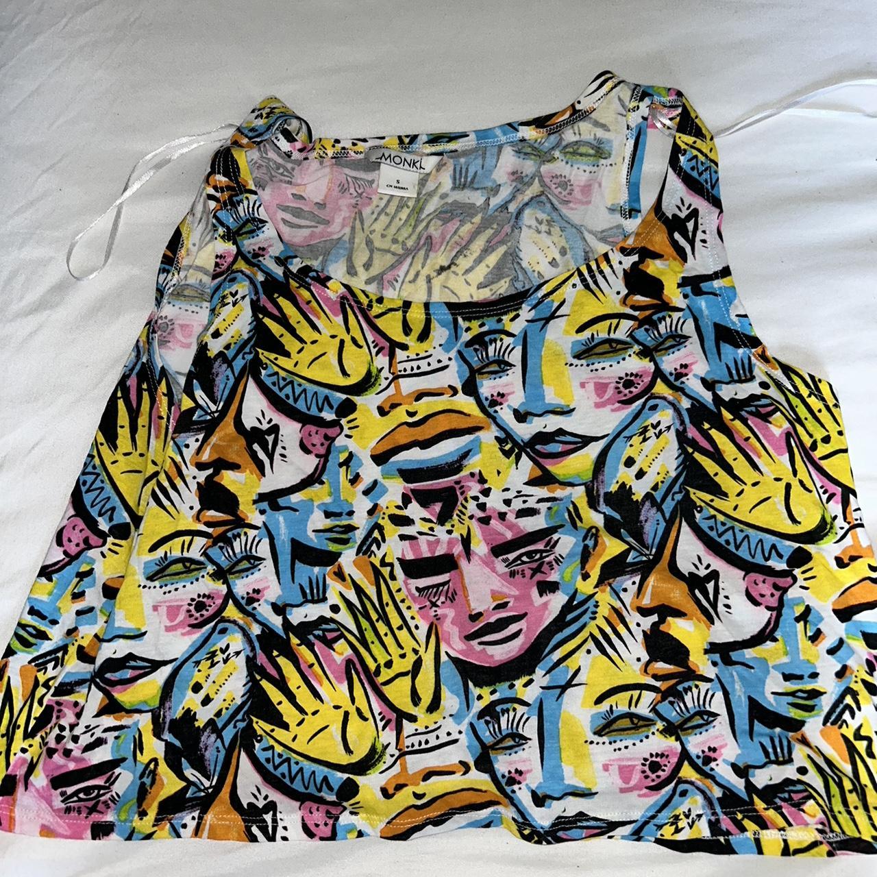 Sleveless crop top from monki. Worn twice and shows... - Depop