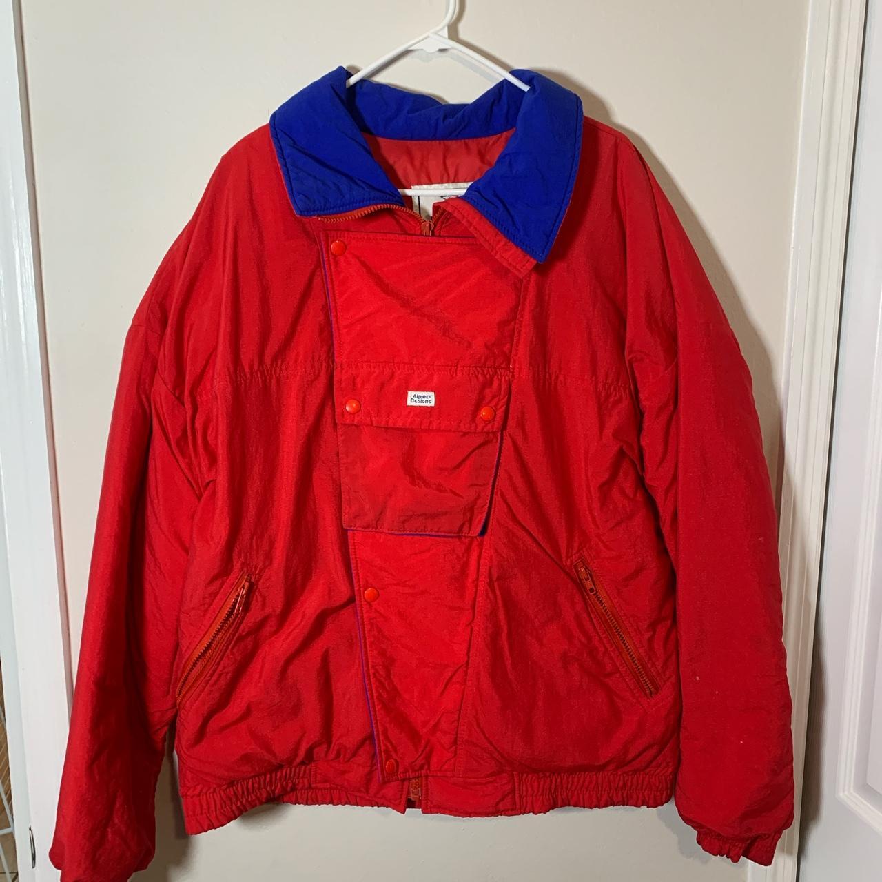 Vintage Alpine Designs ski jacket Goose down made... - Depop