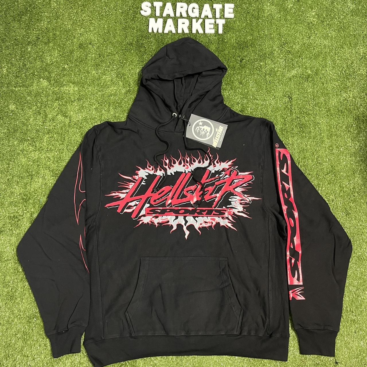 Hellstar black and red and grey sport logo capsule... | Depop
