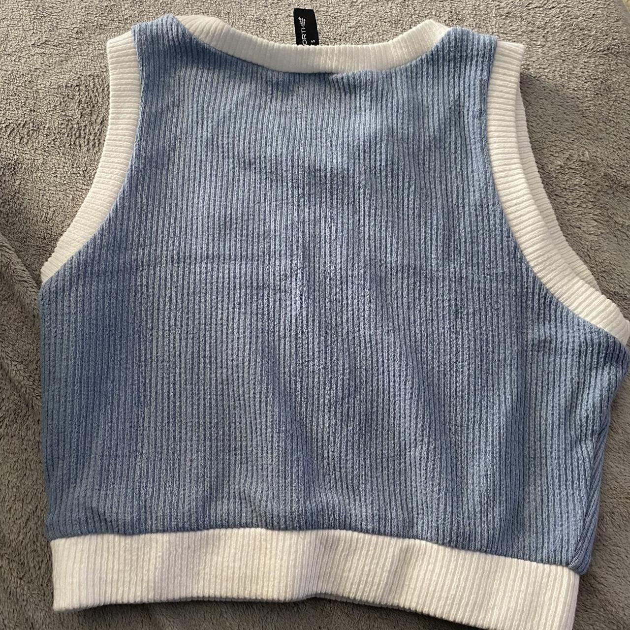 cute blue crop top - Depop