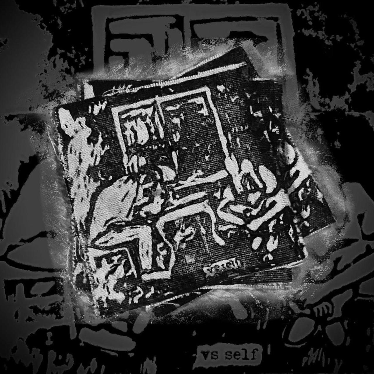 Vs self patches 4x4 handmade with speedball ink on... - Depop