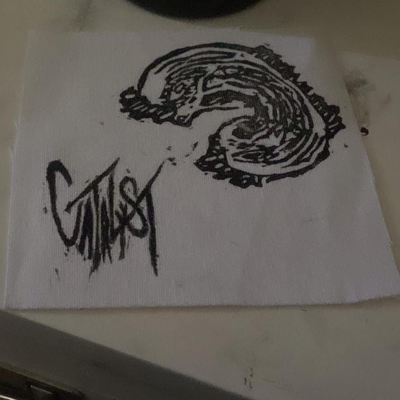 4x4 catalyst patch Handmade Made with speedball... - Depop