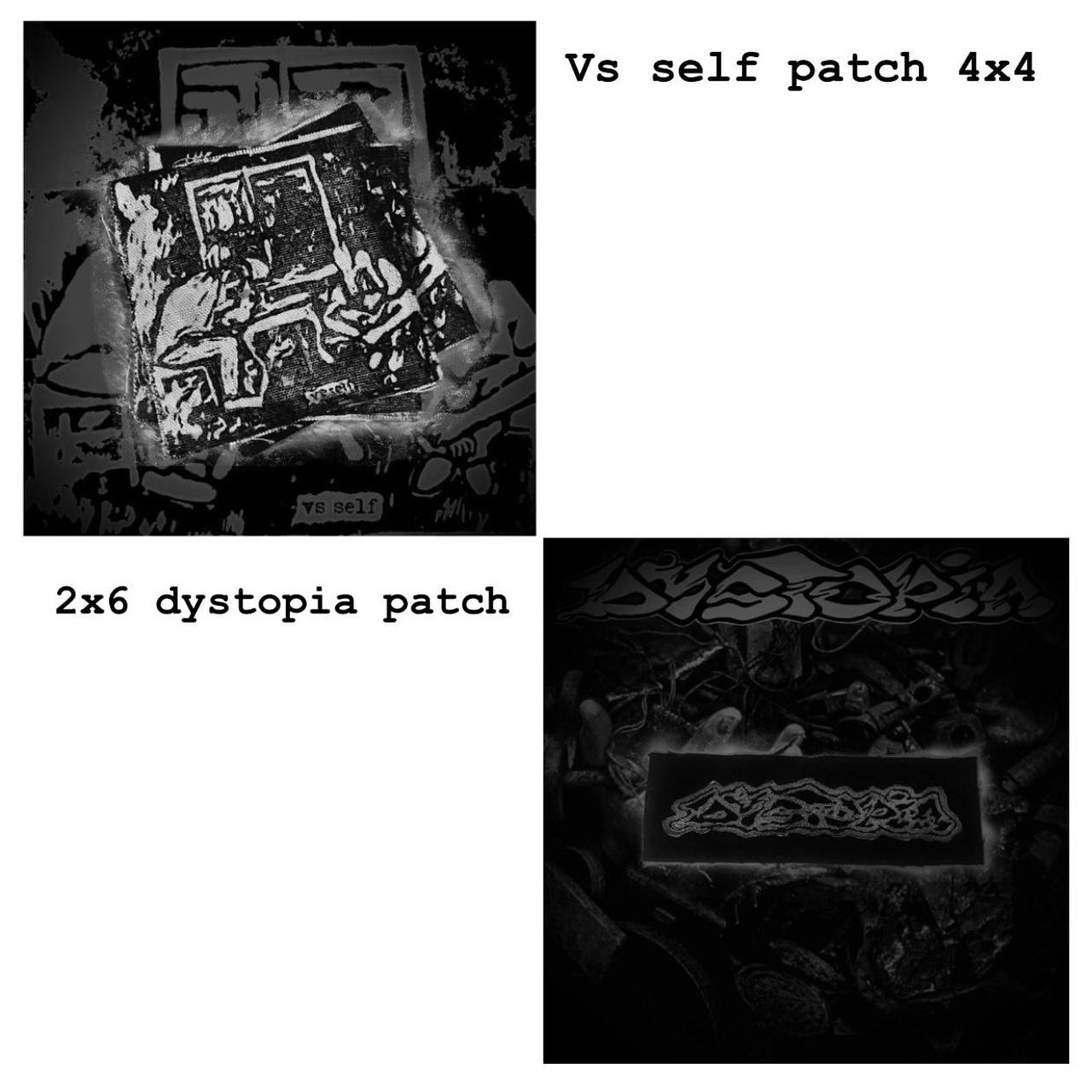 Dystopia and vs self patch deal X1 dystopia patch x1... - Depop