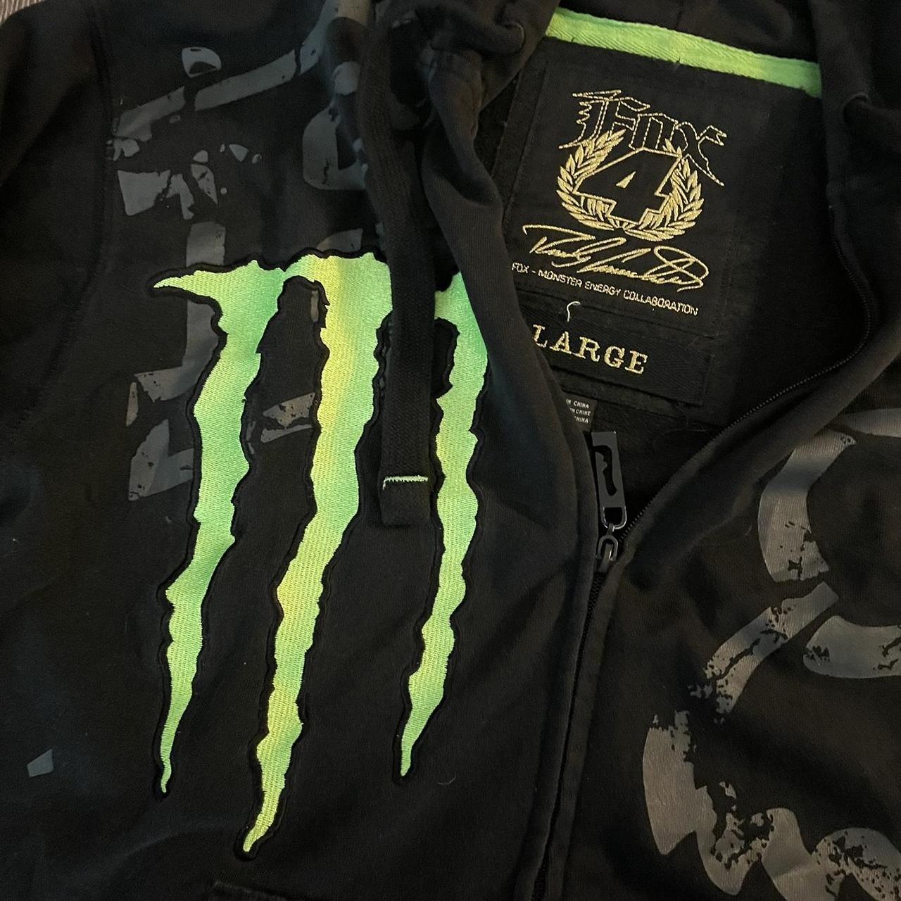 2000s fox monster racing jacket size L jesse pinkman... - Depop