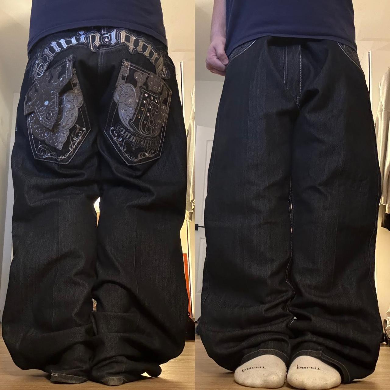 black spell out “imperious” embroidered... - Depop