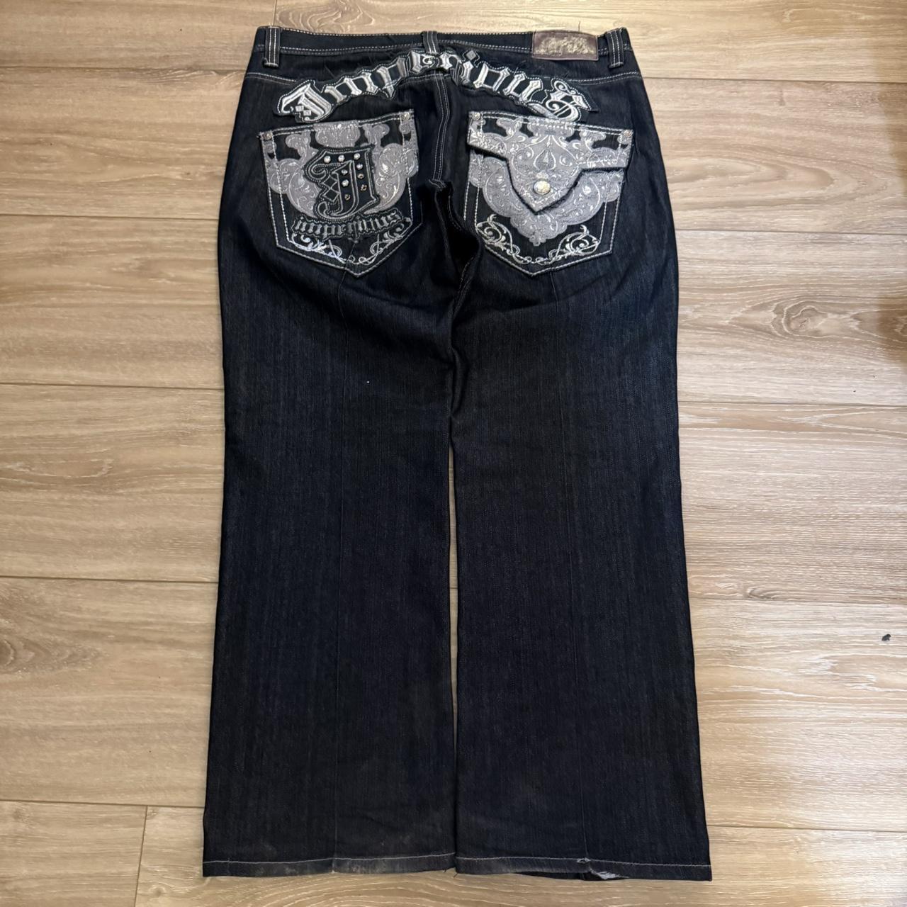 black spell out “imperious” embroidered... - Depop