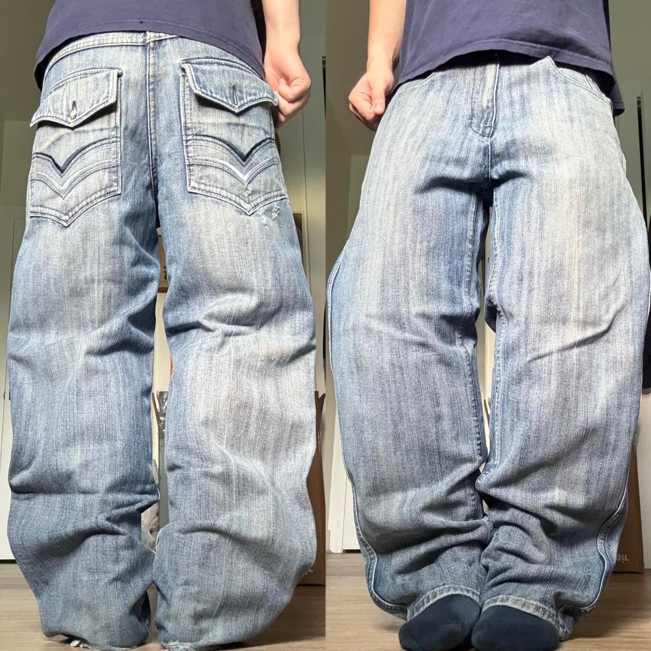 2000s “Knockout” baggy jeans size 34” waist / 30”... | Depop