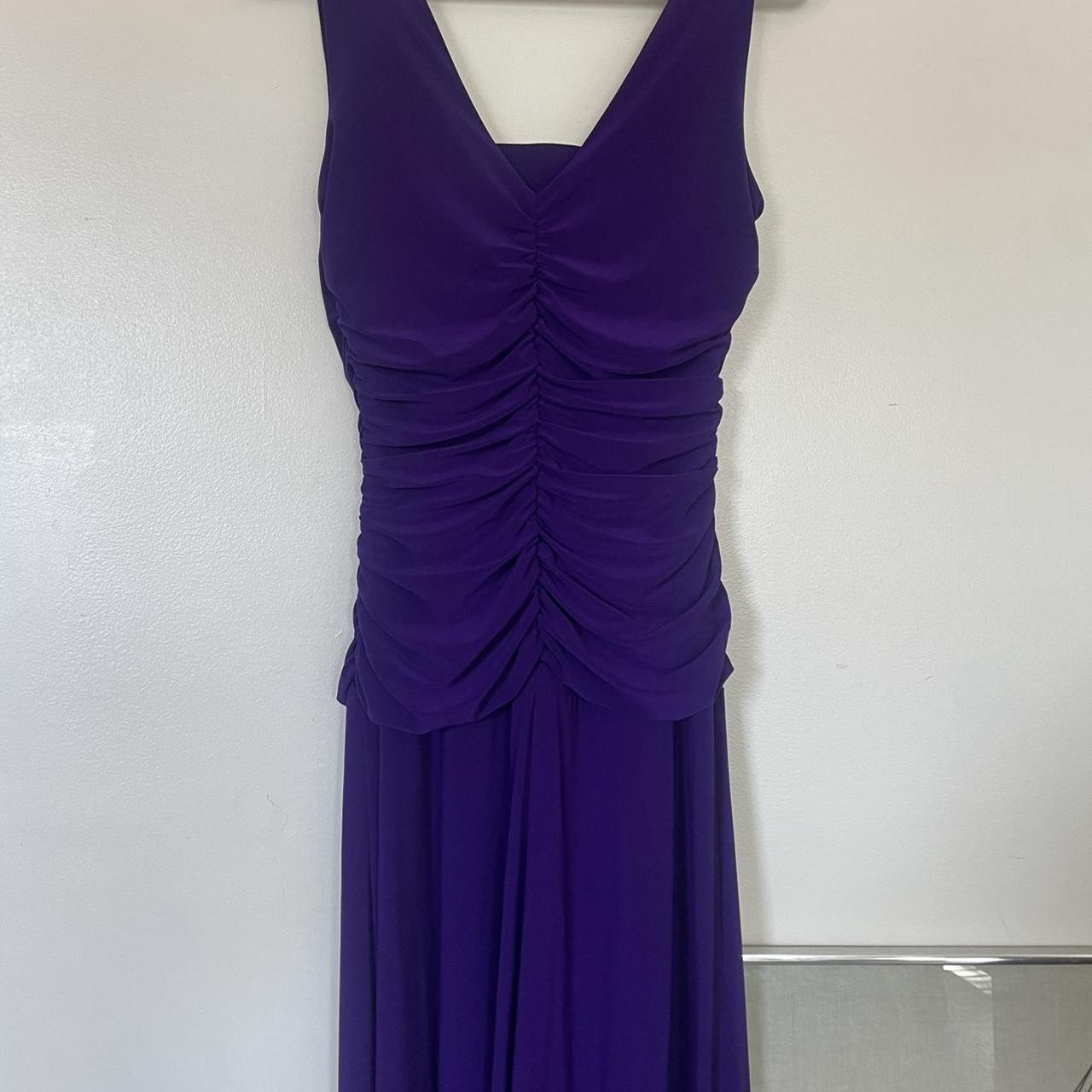 Vintage Royal Purple Dress 🧚‍♀️ snitched waist Maxi... - Depop