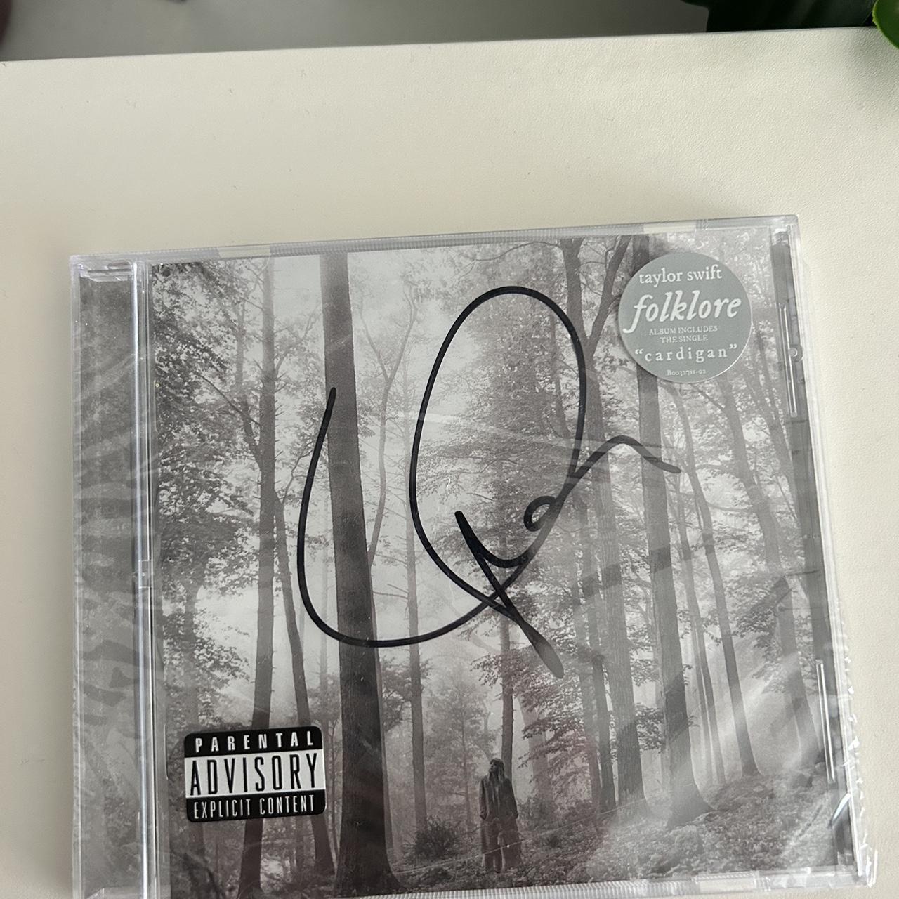 unopened signed taylor swift folklore cd... - Depop