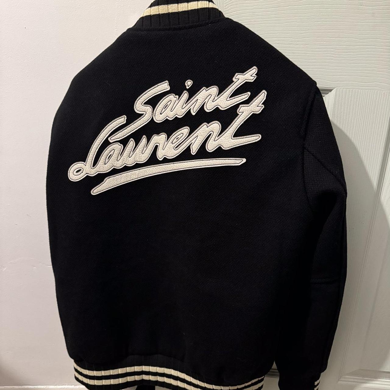 - Saint Laurent Teddy Varsity Jacket - BNWT and... - Depop