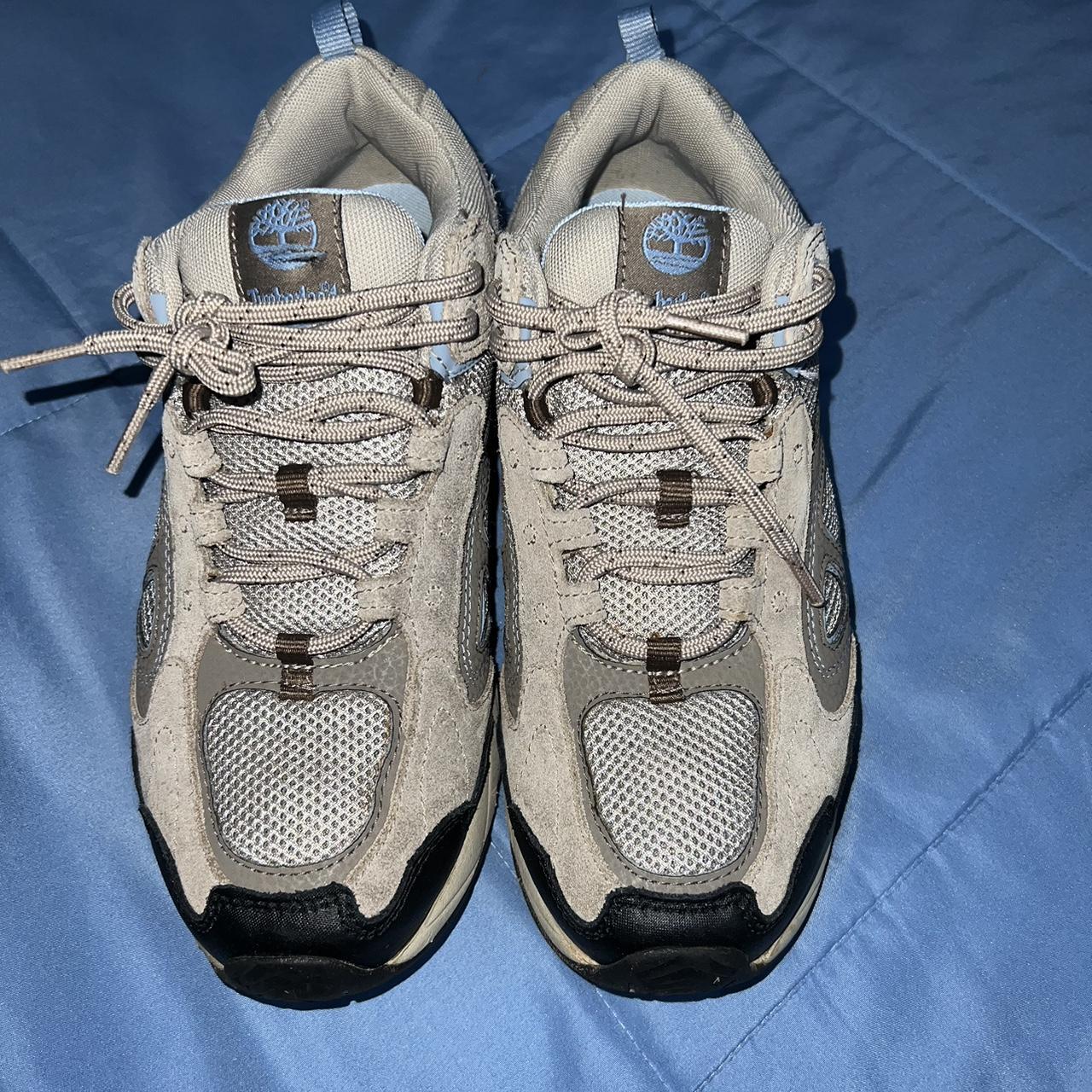 Vintage Timberland Hiking Boots Earth tone wash,... - Depop