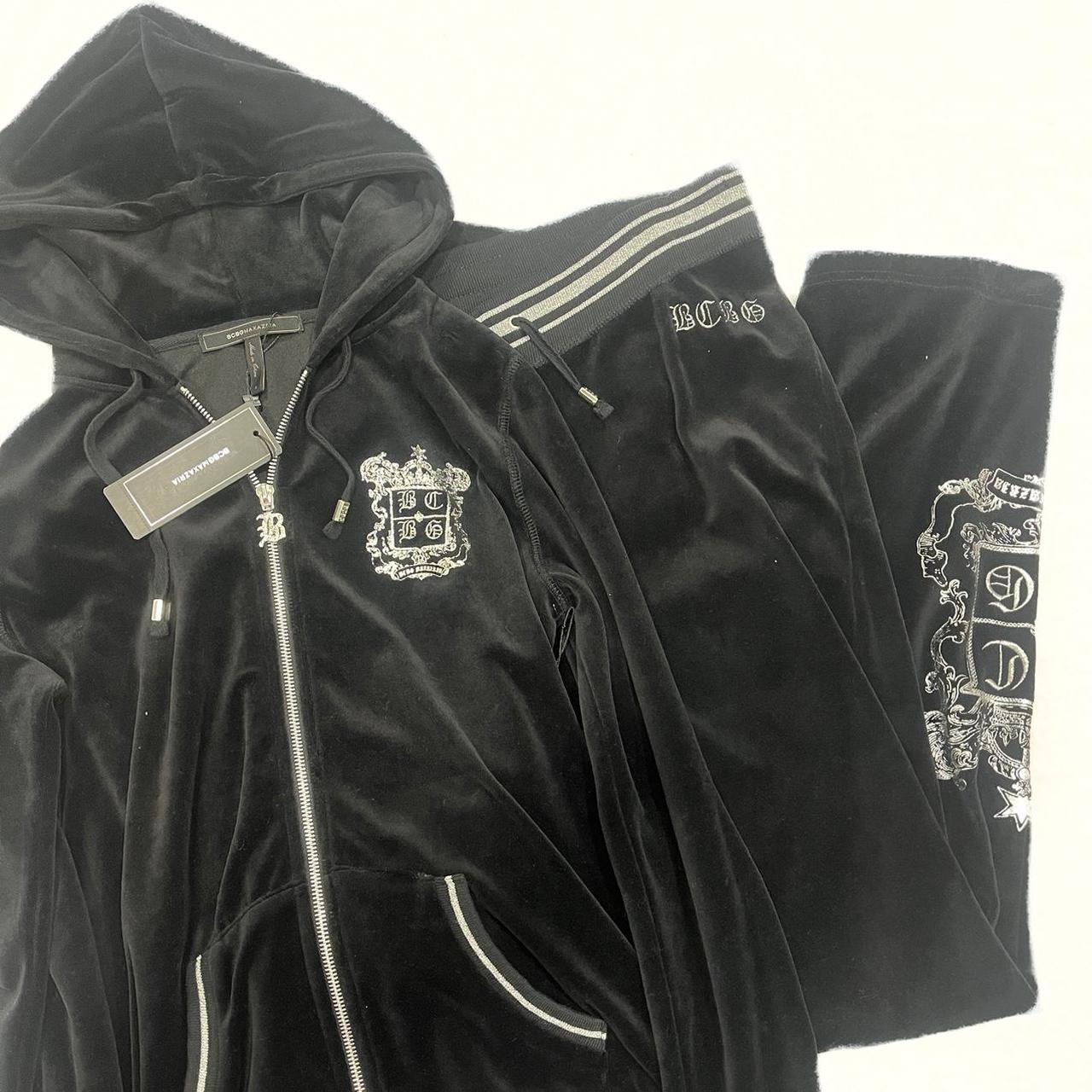 Y2k inspired black velour bcbg tracksuit 🖤 Such a... - Depop