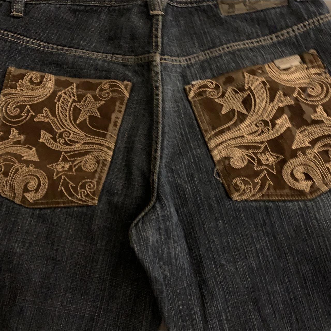 Baggy jeans nice back design - Depop