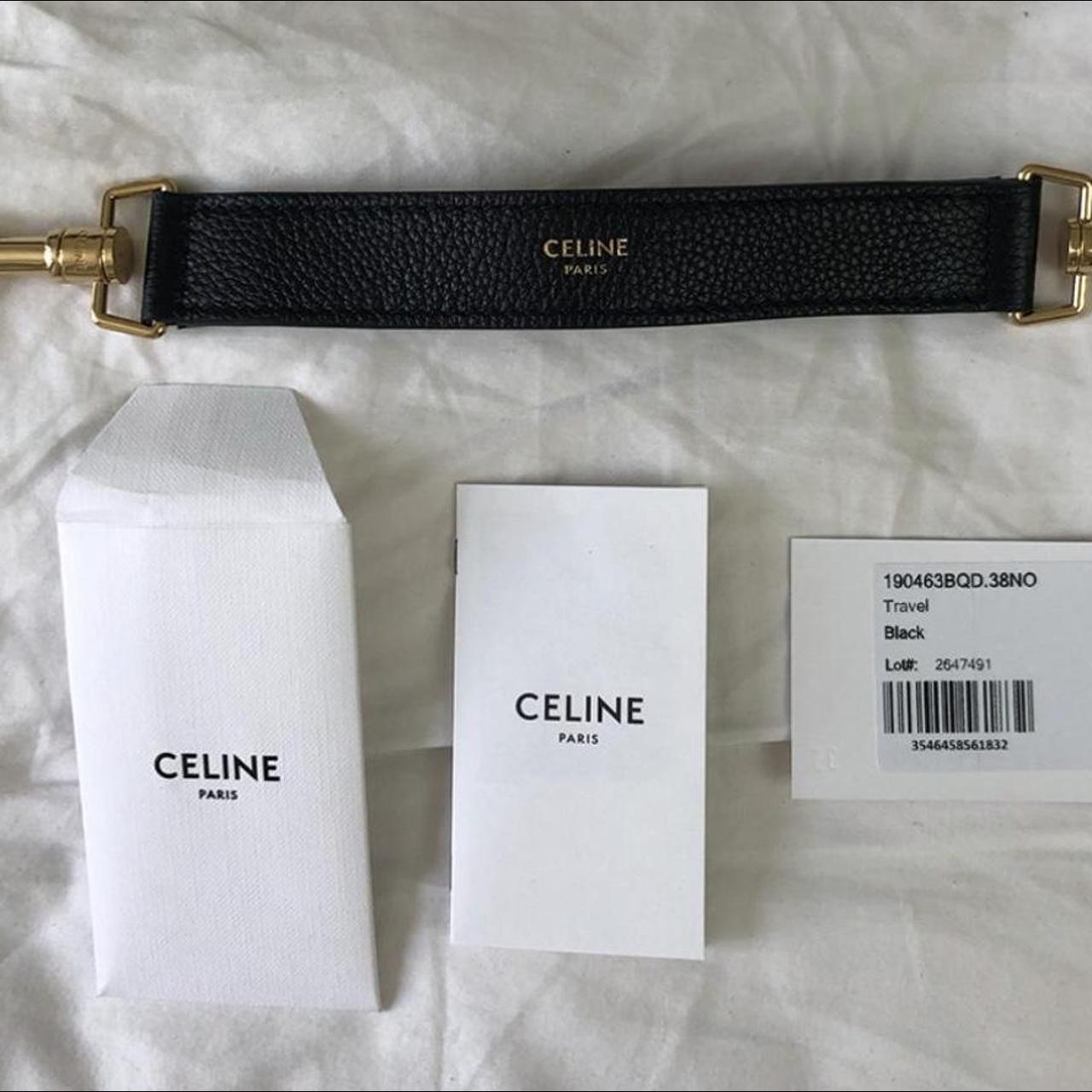 Celine black leather handbag/weekend bag. Big and... - Depop