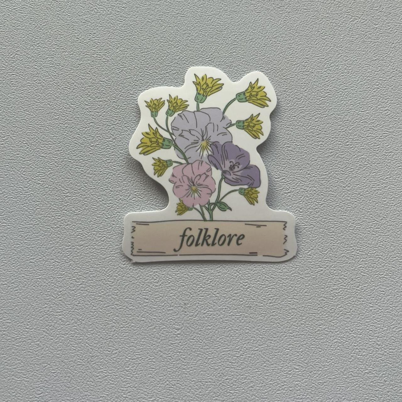 Taylor Swift Folklore Flowers Decal Scrapbook... | Depop