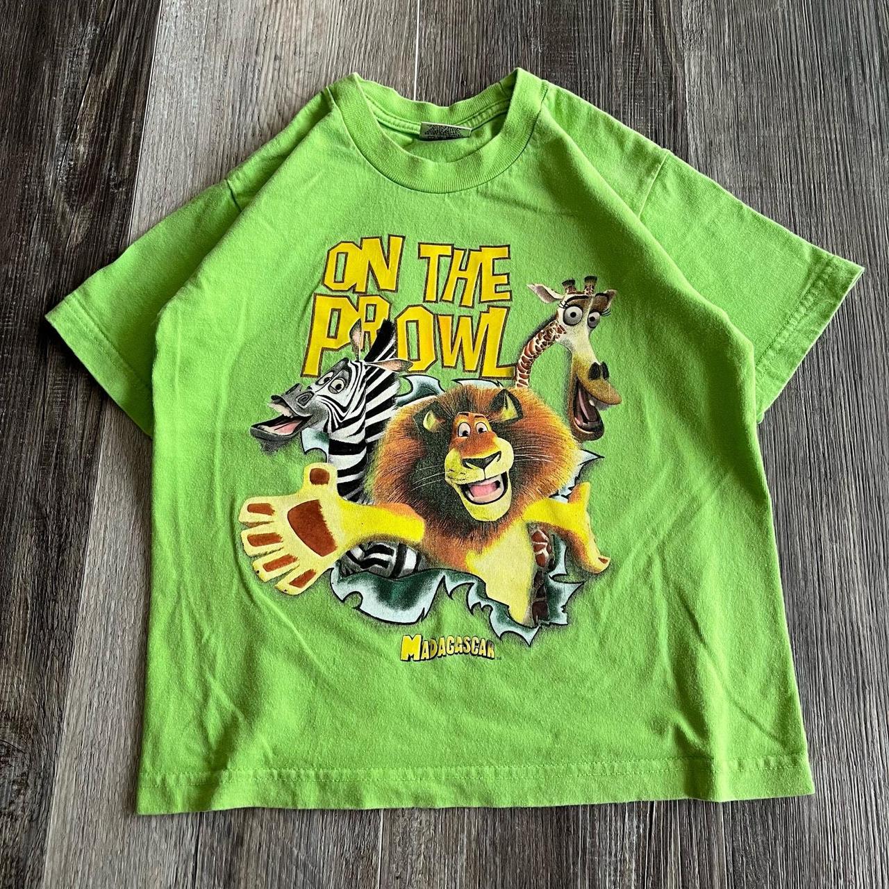 Neon green graphic tee store