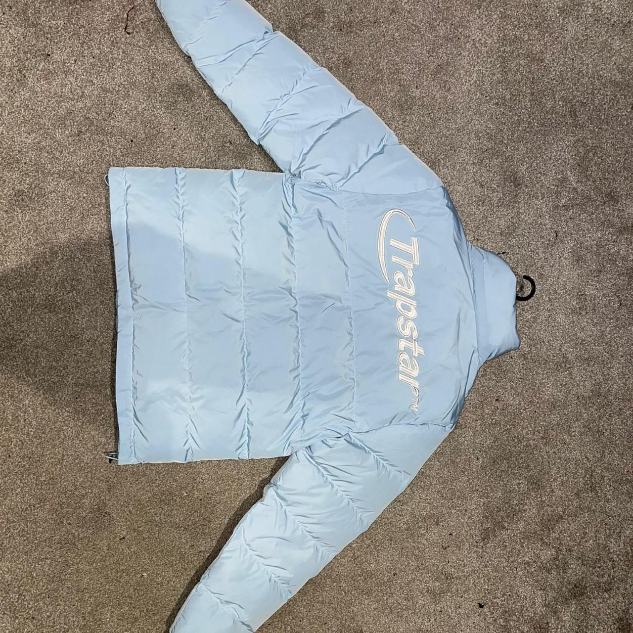 TRAPSTAR HYPERDRIVE DETACHABLE HOODED PUFFER 'ICE... - Depop