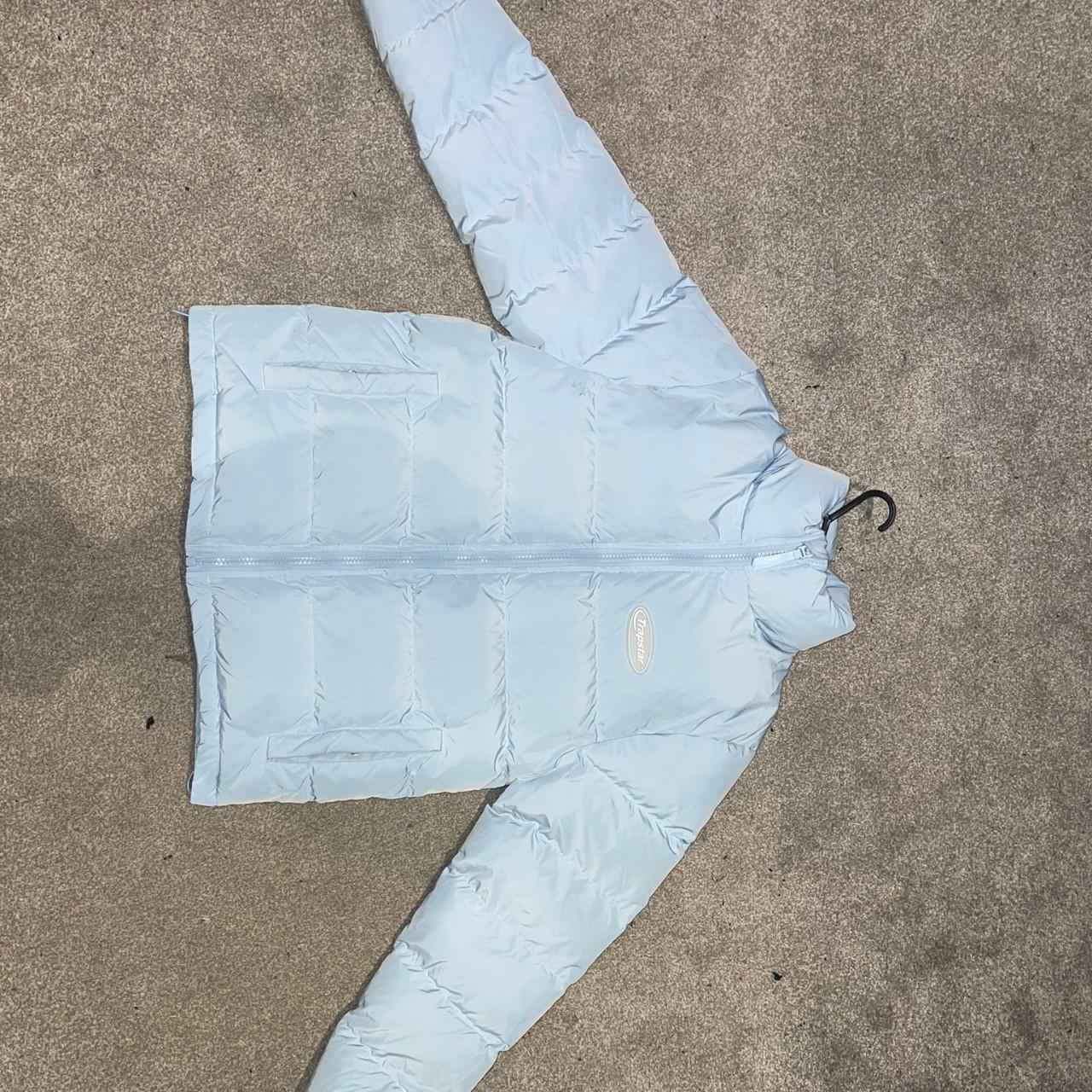 TRAPSTAR HYPERDRIVE DETACHABLE HOODED PUFFER 'ICE... - Depop