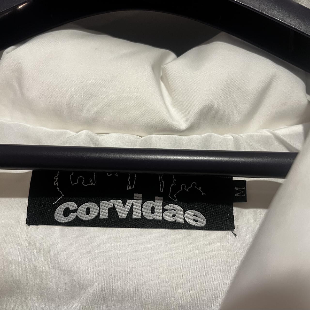 Corvidae White Fully Detachable Puffer Jacket Open... - Depop