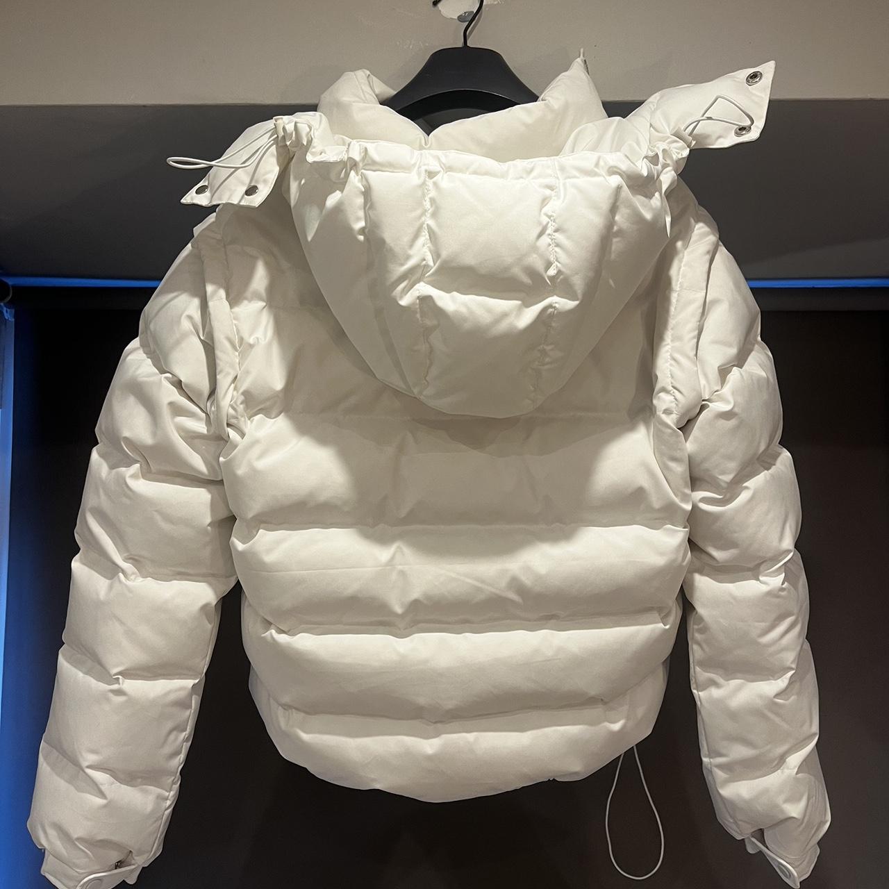 Corvidae White Fully Detachable Puffer Jacket Open... - Depop