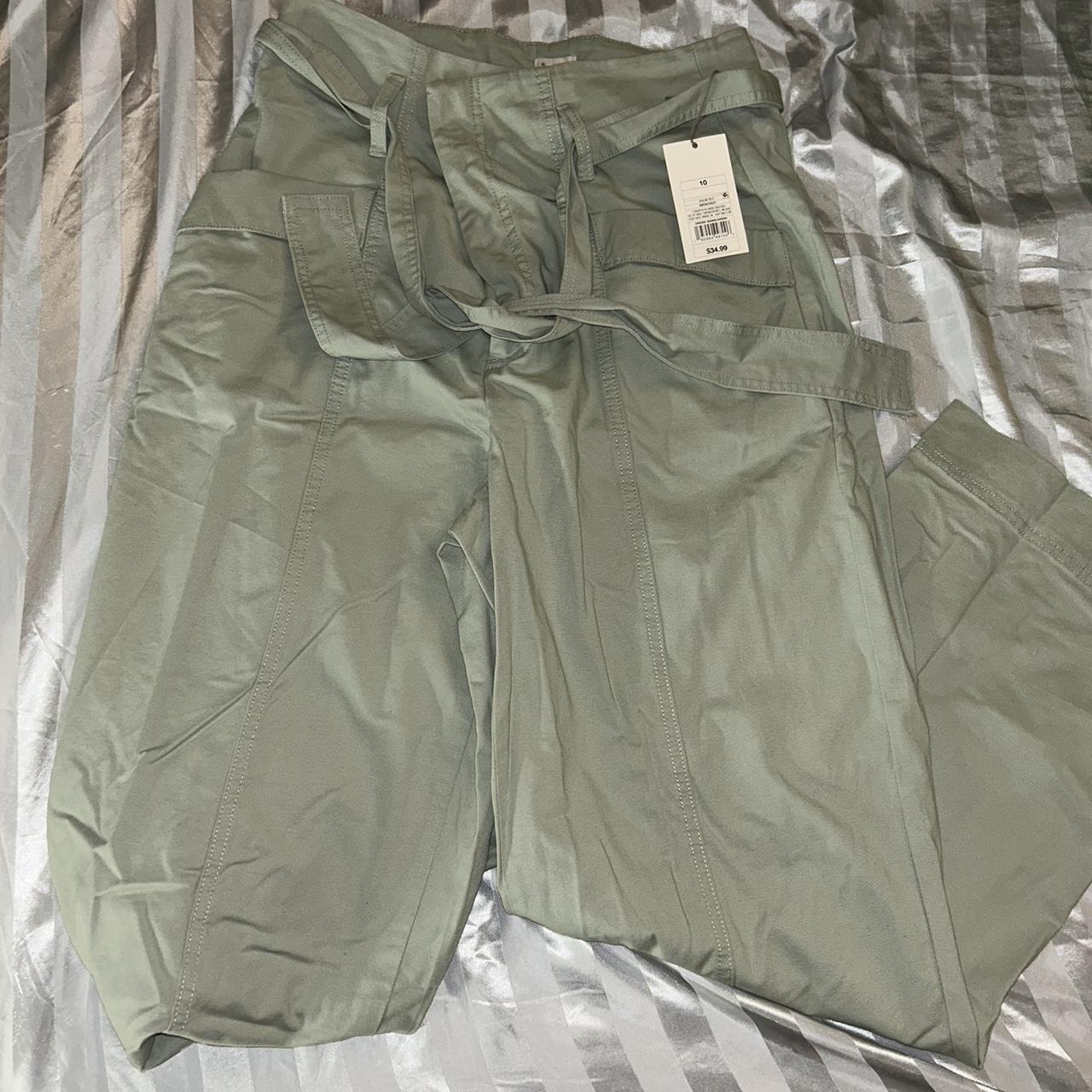 BRAND NEW LIGHT GREEN CARGO light green brand new... - Depop