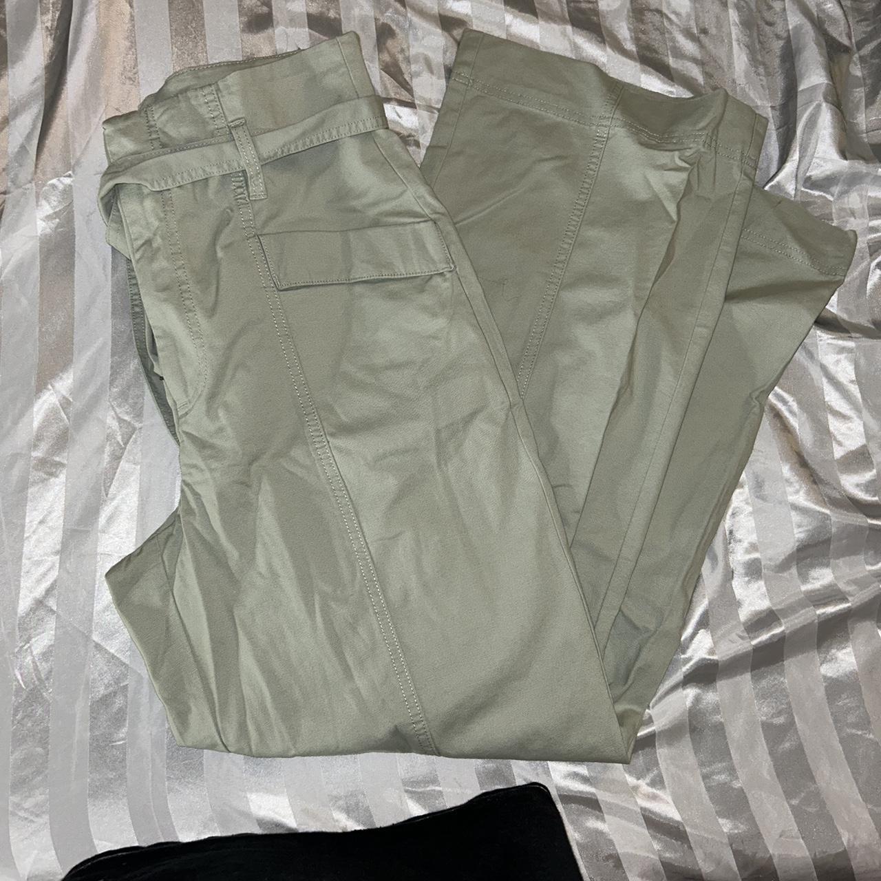 BRAND NEW LIGHT GREEN CARGO light green brand new... - Depop