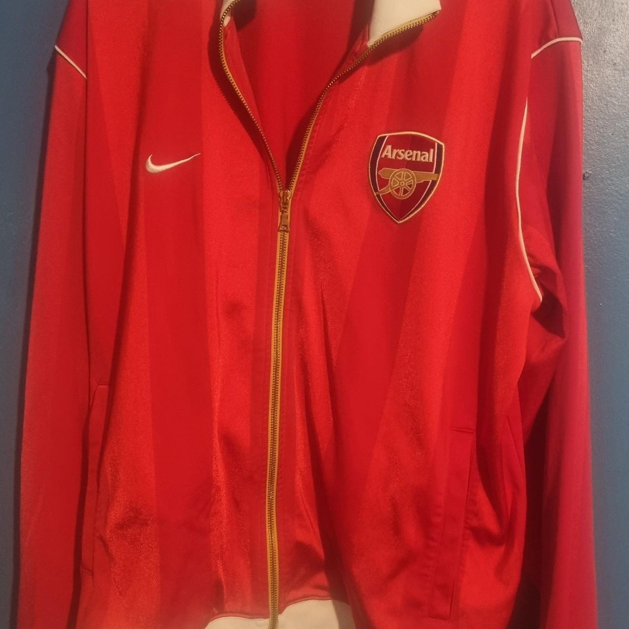 Vintage Nike Arsenal jacket Size XL but can fit... - Depop