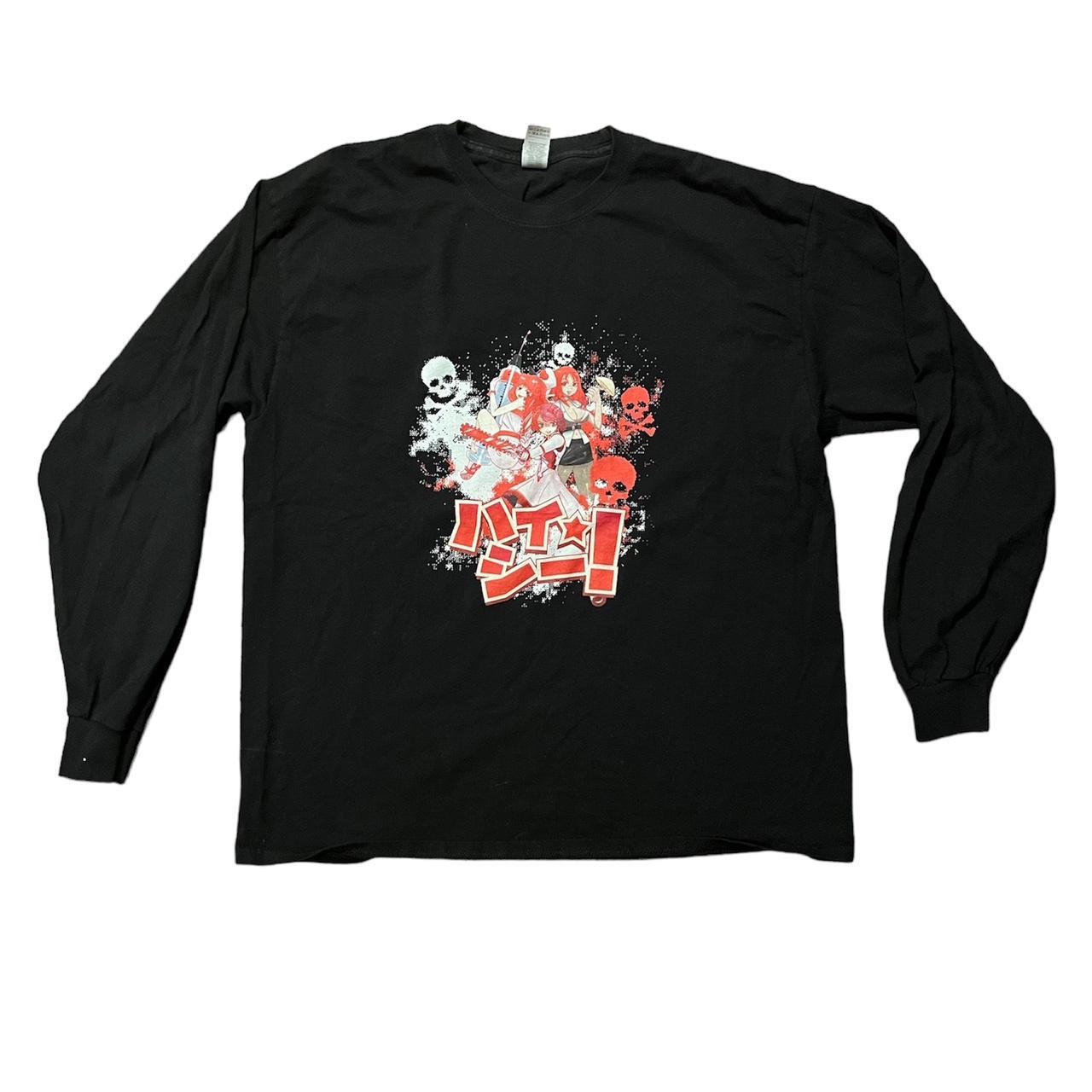 hi-c merch longsleeve black tee (size XL) waist :... - Depop