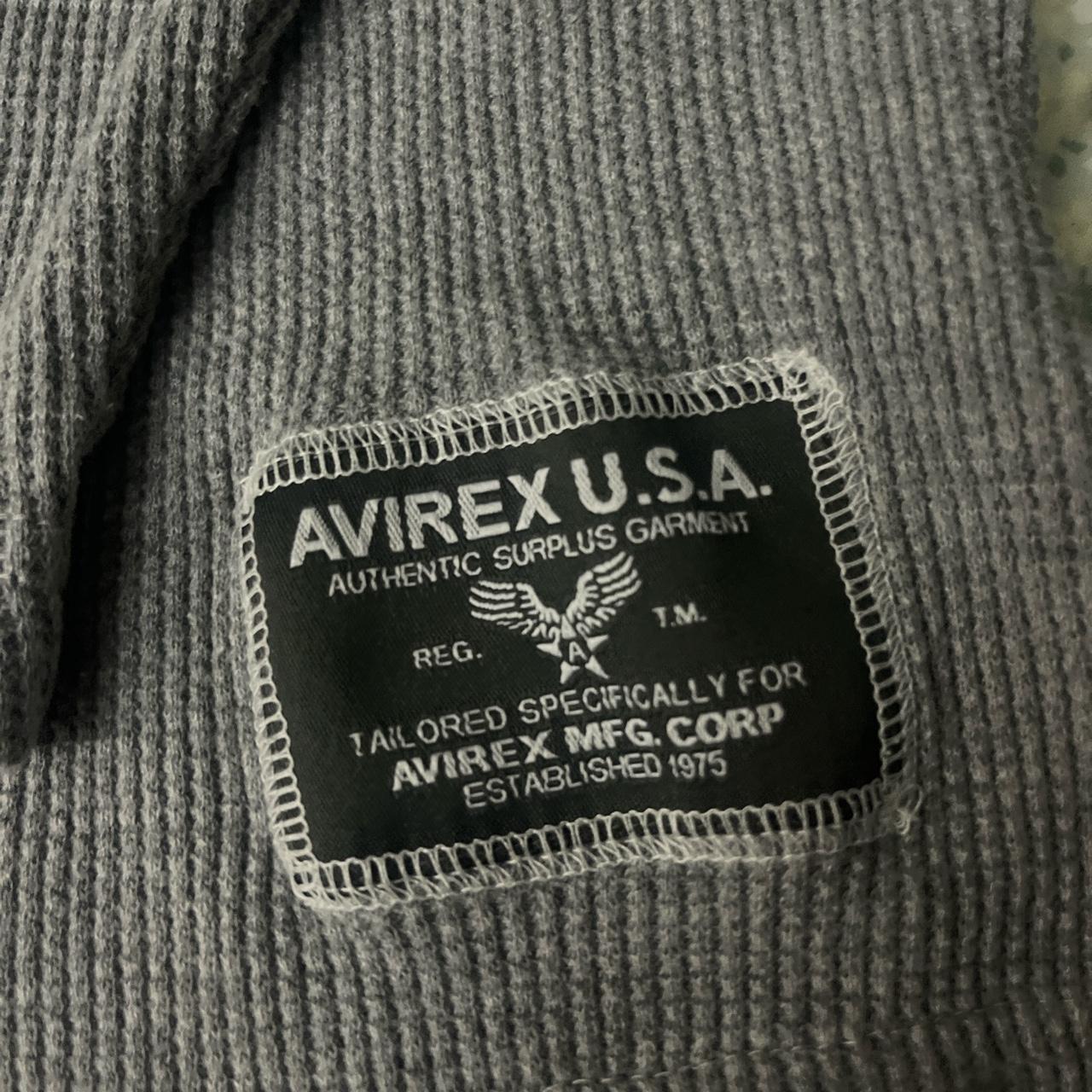 avirex thermal with embroidered details and... - Depop