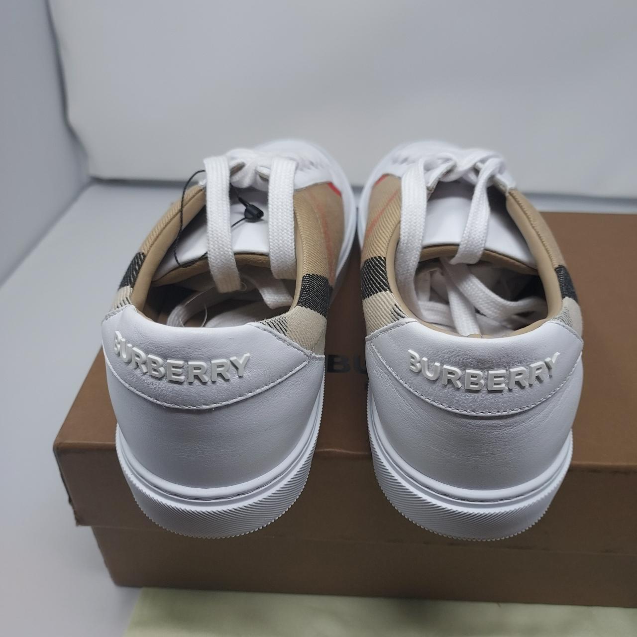 Burberry Women's White Trainers | Depop
