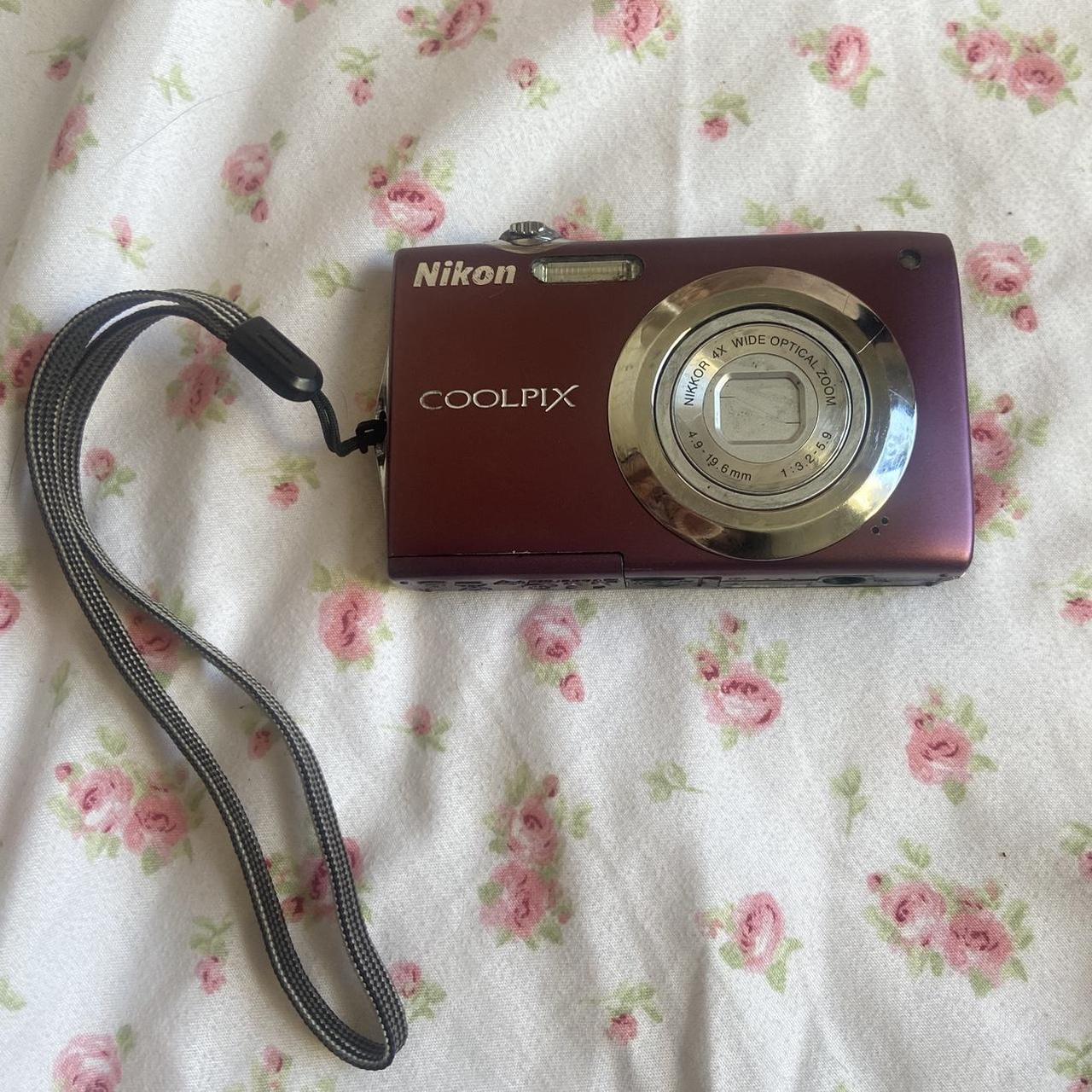 Nikon Coolpix S3000 Purple Digital Camera example... - Depop