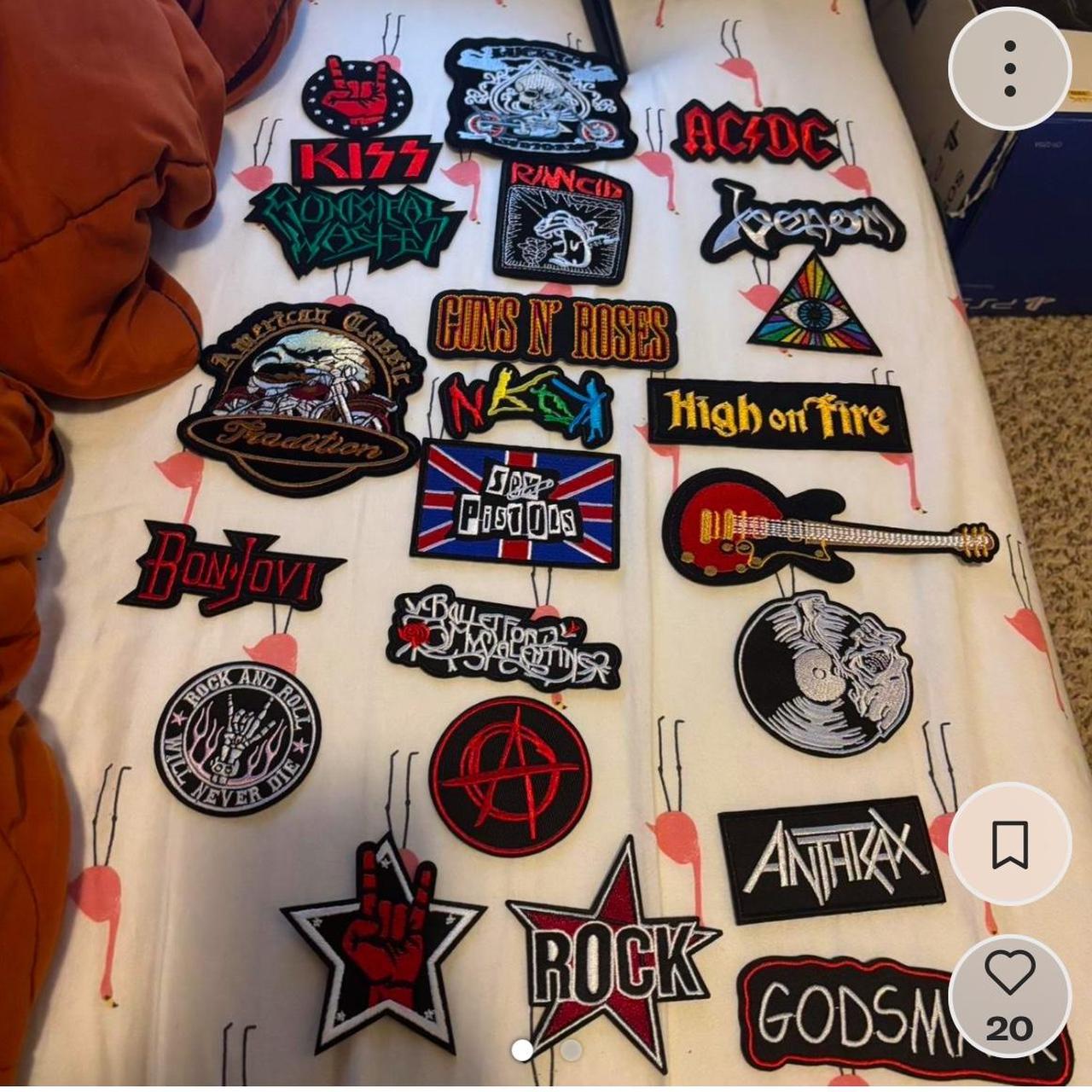 Multi-coloured patch set for customizing jackets,... | Depop